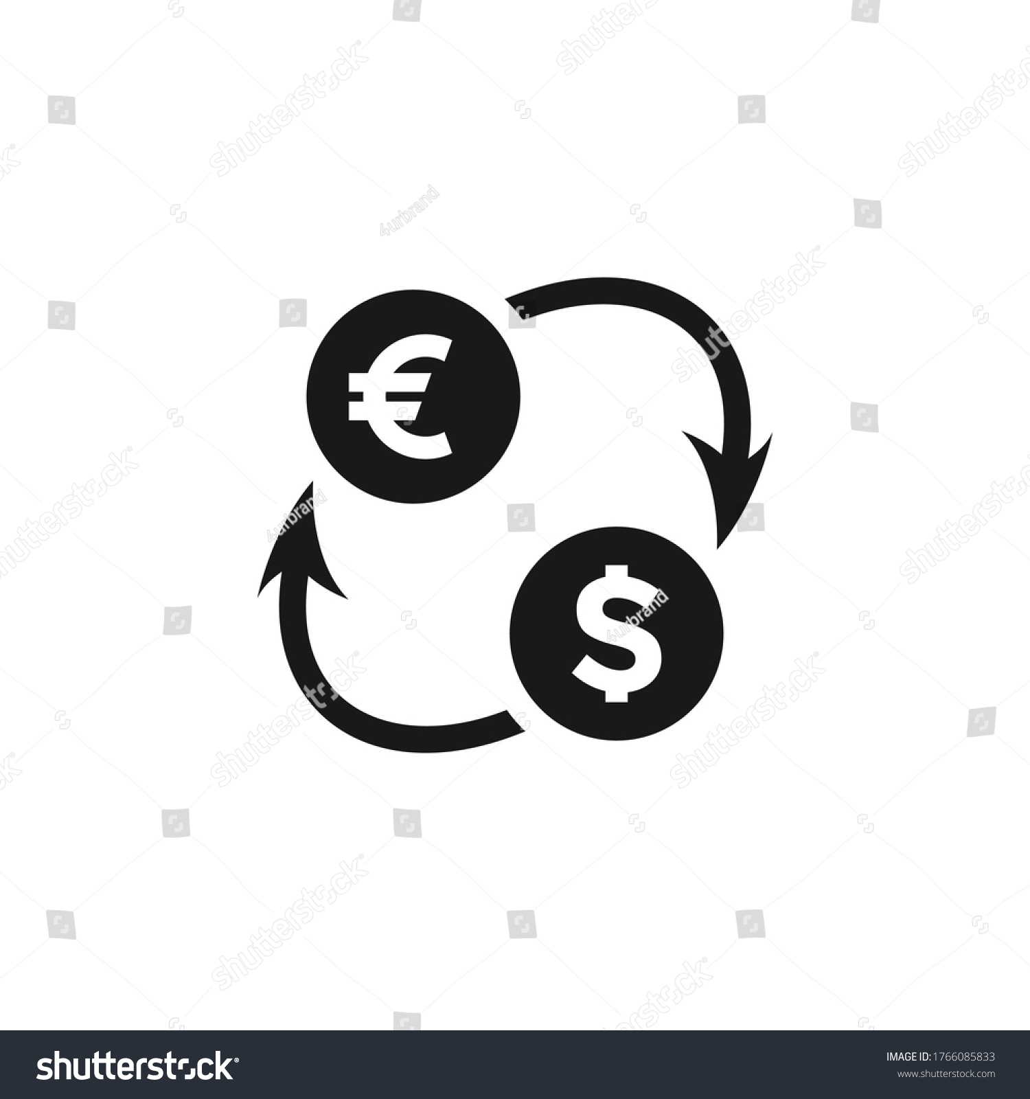 Foreign Currency Exchange Icon Vector Stock Vector (Royalty Free ...