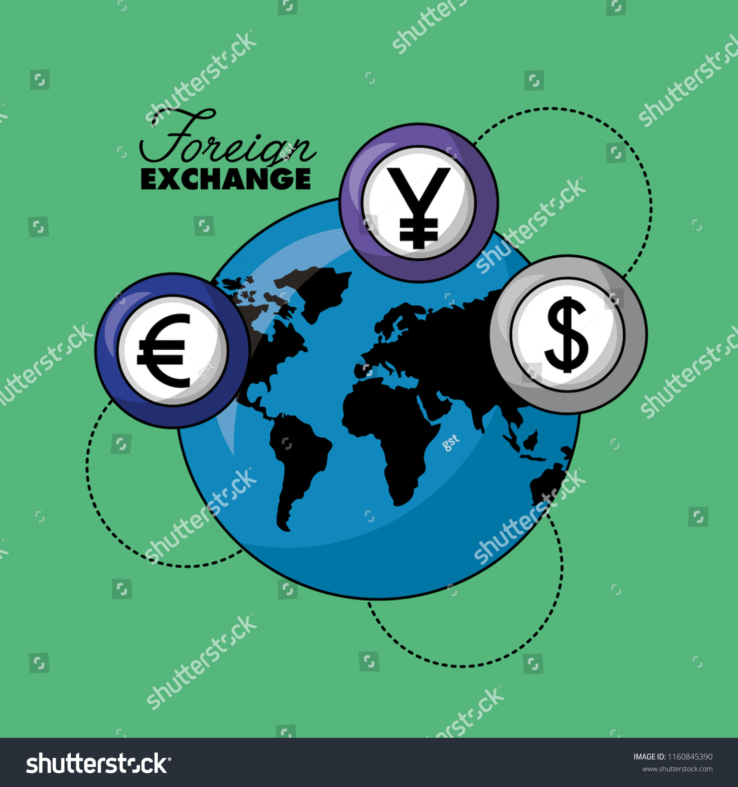 Foreign Exchange Card Stock Vector (Royalty Free) 1160845390 | Shutterstock