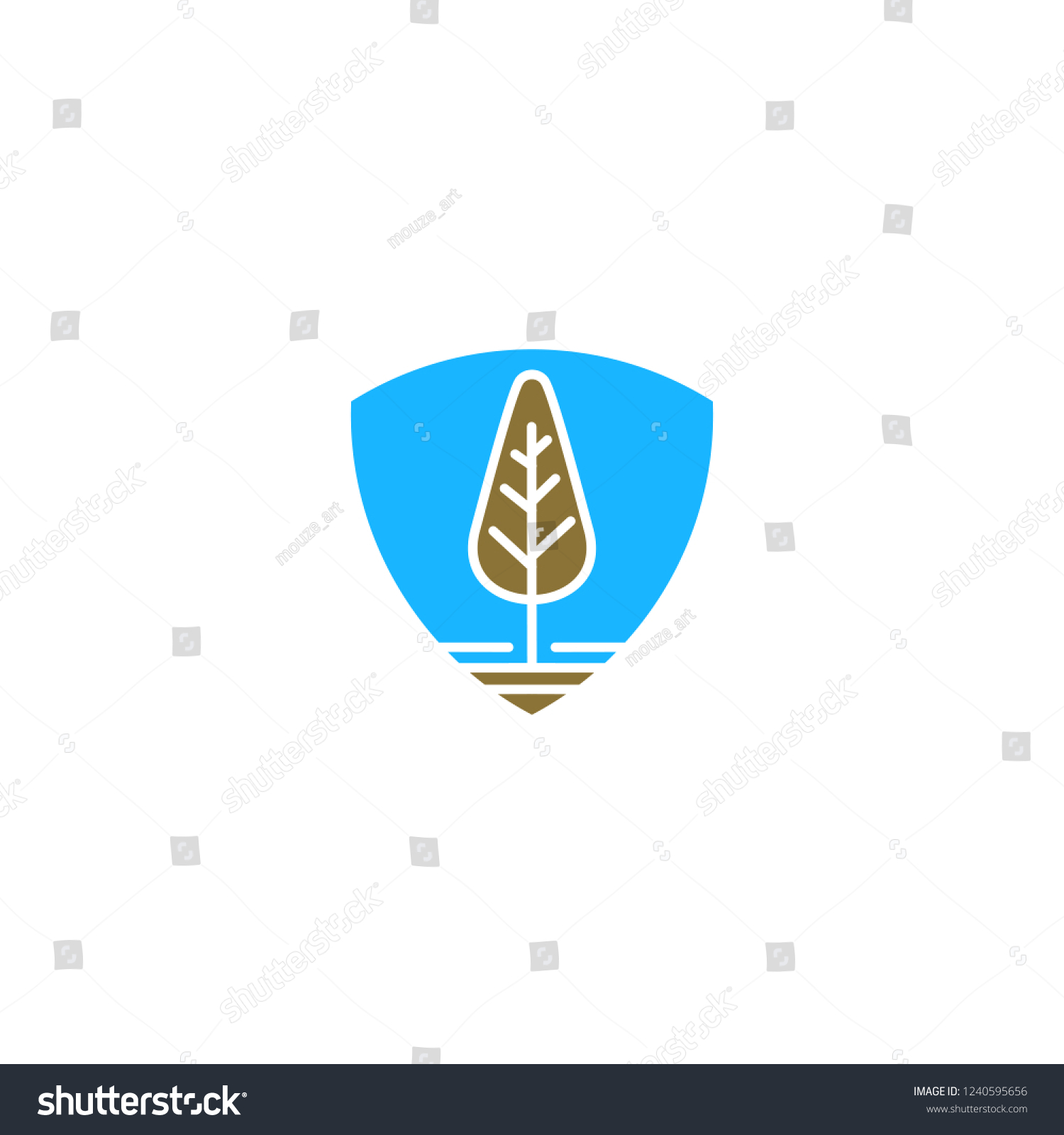 Forest Tree Logo Template Design Vector Stock Vector (Royalty Free ...