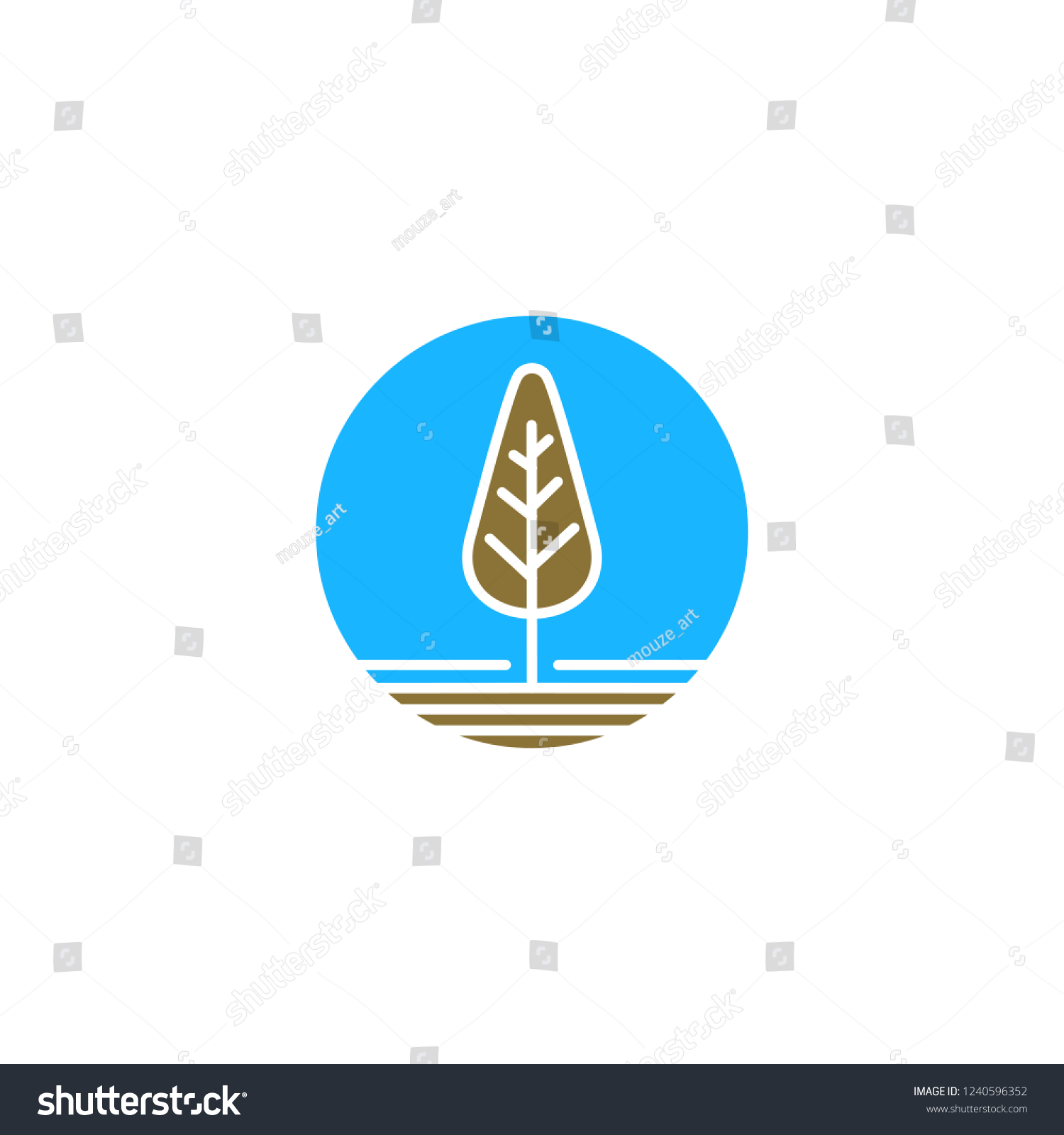 Forest Tree Logo Template Design Vector 库存矢量图（免版税）1240596352 | Shutterstock