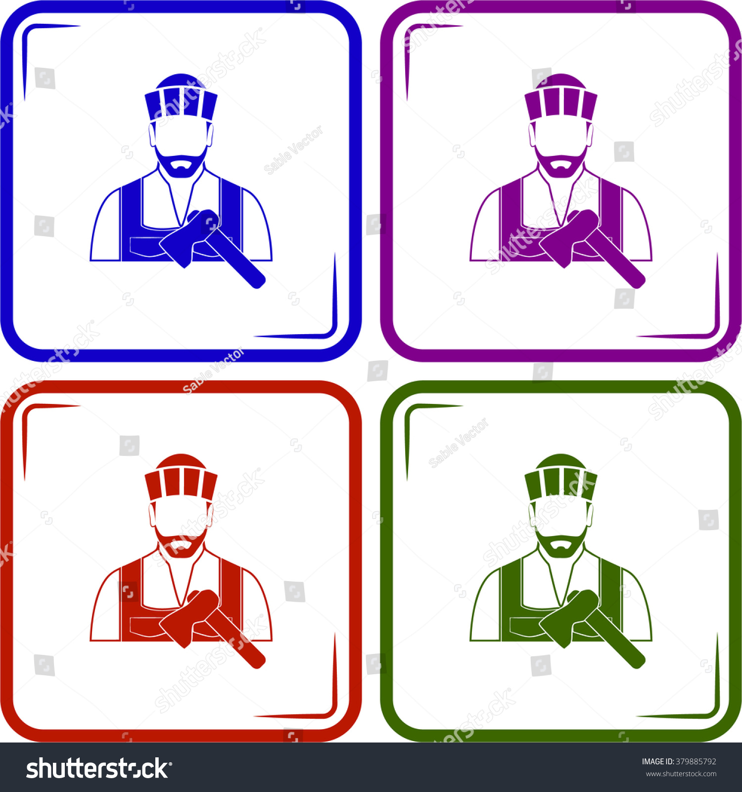 Forester Icon Stock Vector (Royalty Free) 379885792 | Shutterstock
