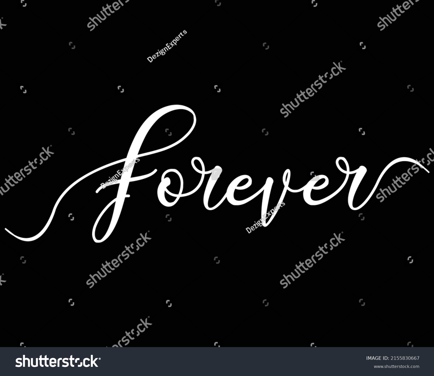Forever Vector Template Design You Stock Vector (Royalty Free ...