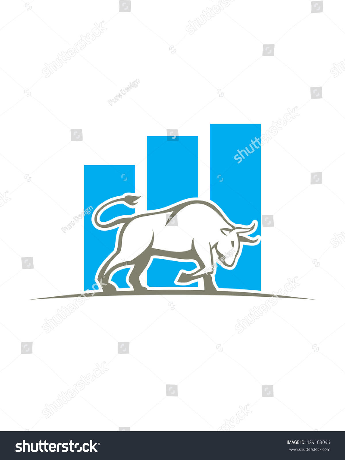 Forex Bull Stock Vector (Royalty Free) 429163096