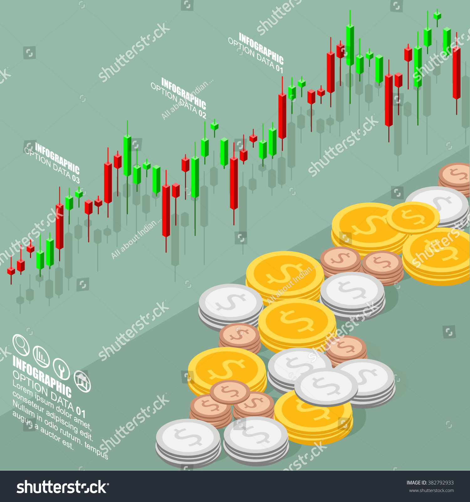 Forex Isometric Diagram Vector Design Stock Vector (Royalty Free ...