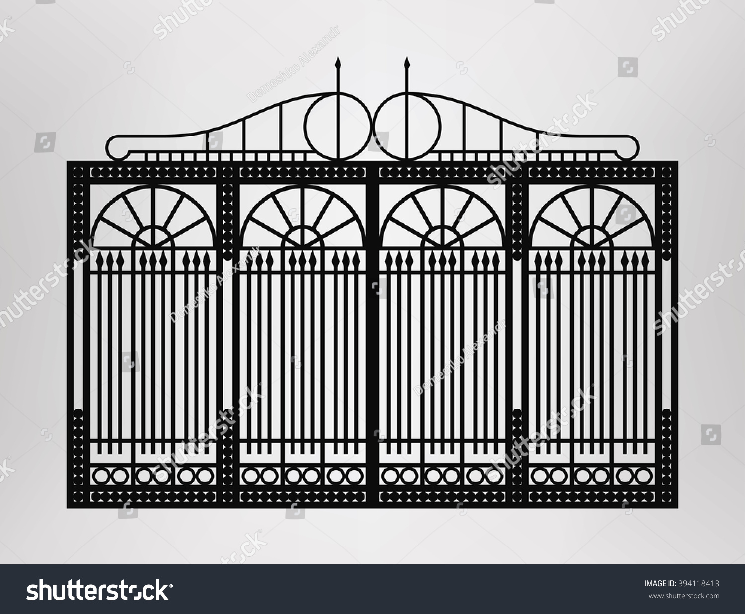 Forged Gate Architecture Detail Vector Eps10: Vector có sẵn (miễn phí ...