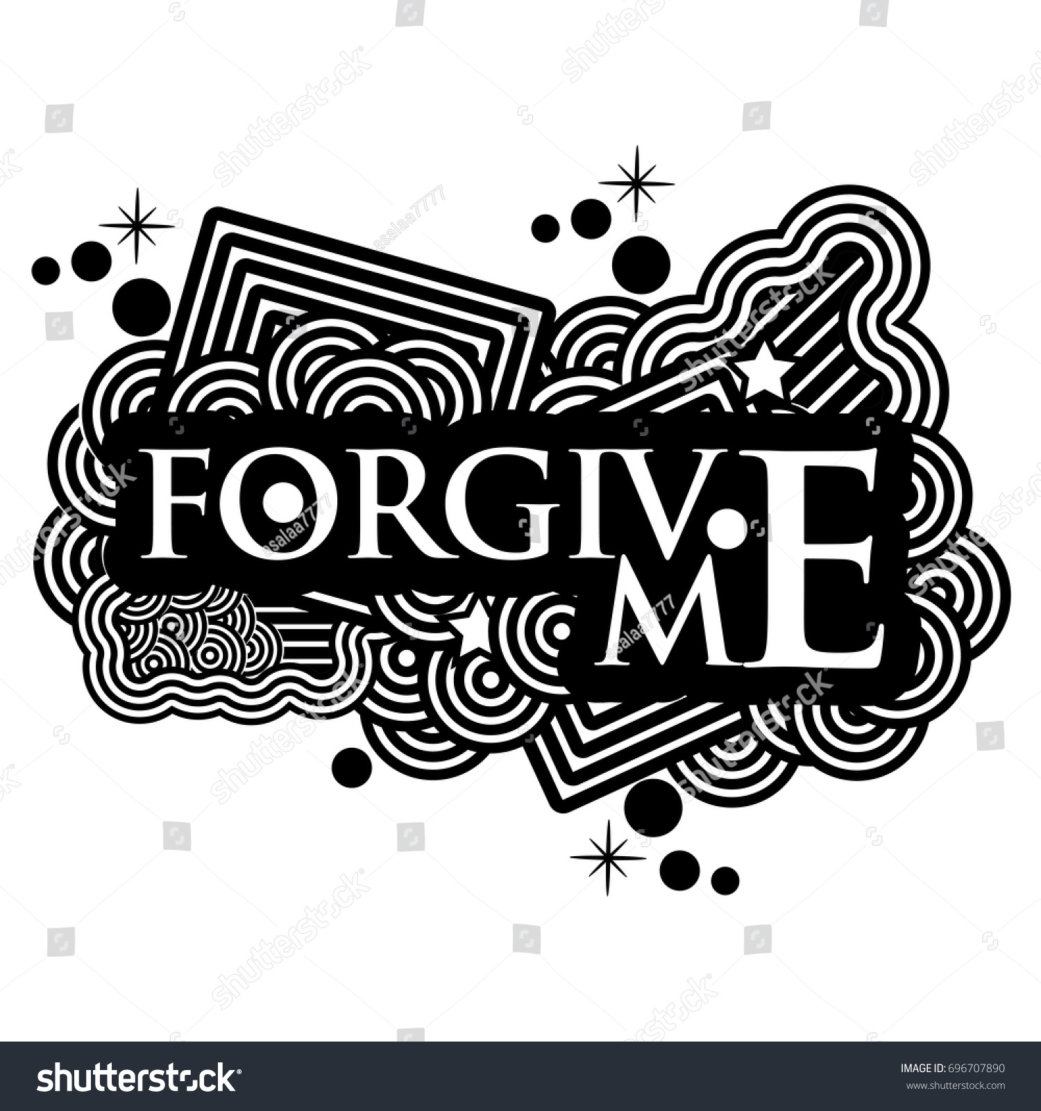 Forgive Me Doodles Vector Illustrator: เวกเตอร์สต็อก (ปลอดค่าลิขสิทธิ์ ...