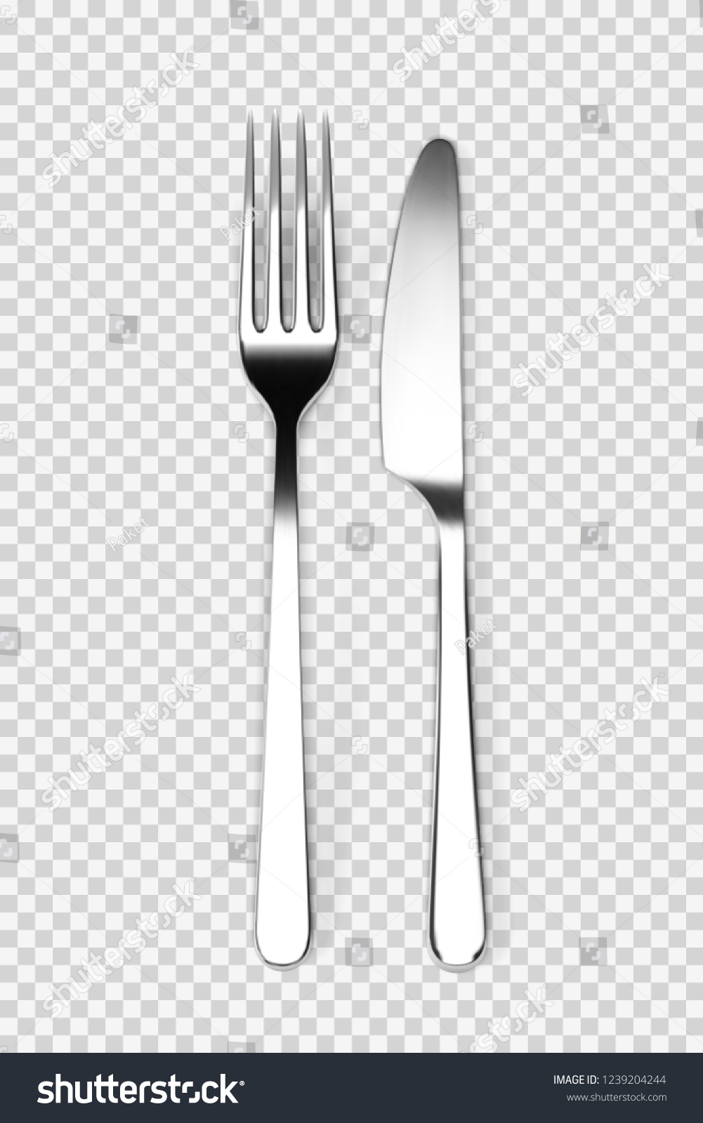 Fork Knife Isolated Stock Vector (Royalty Free) 1239204244 | Shutterstock