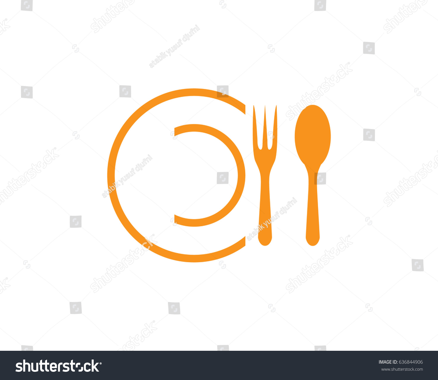 Fork Spoon Logo Template Stock Vector (Royalty Free) 636844906 ...