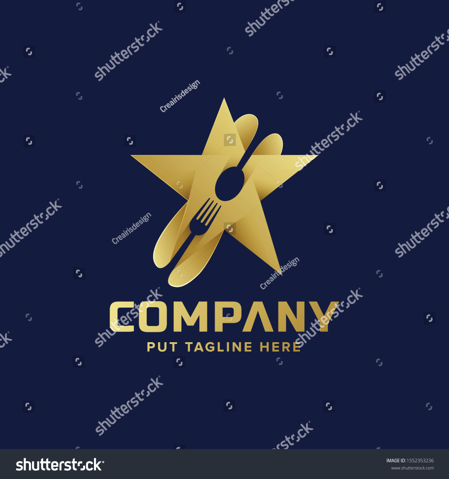 Fork Logo Template Company Stock Vector (Royalty Free) 1552353236 ...