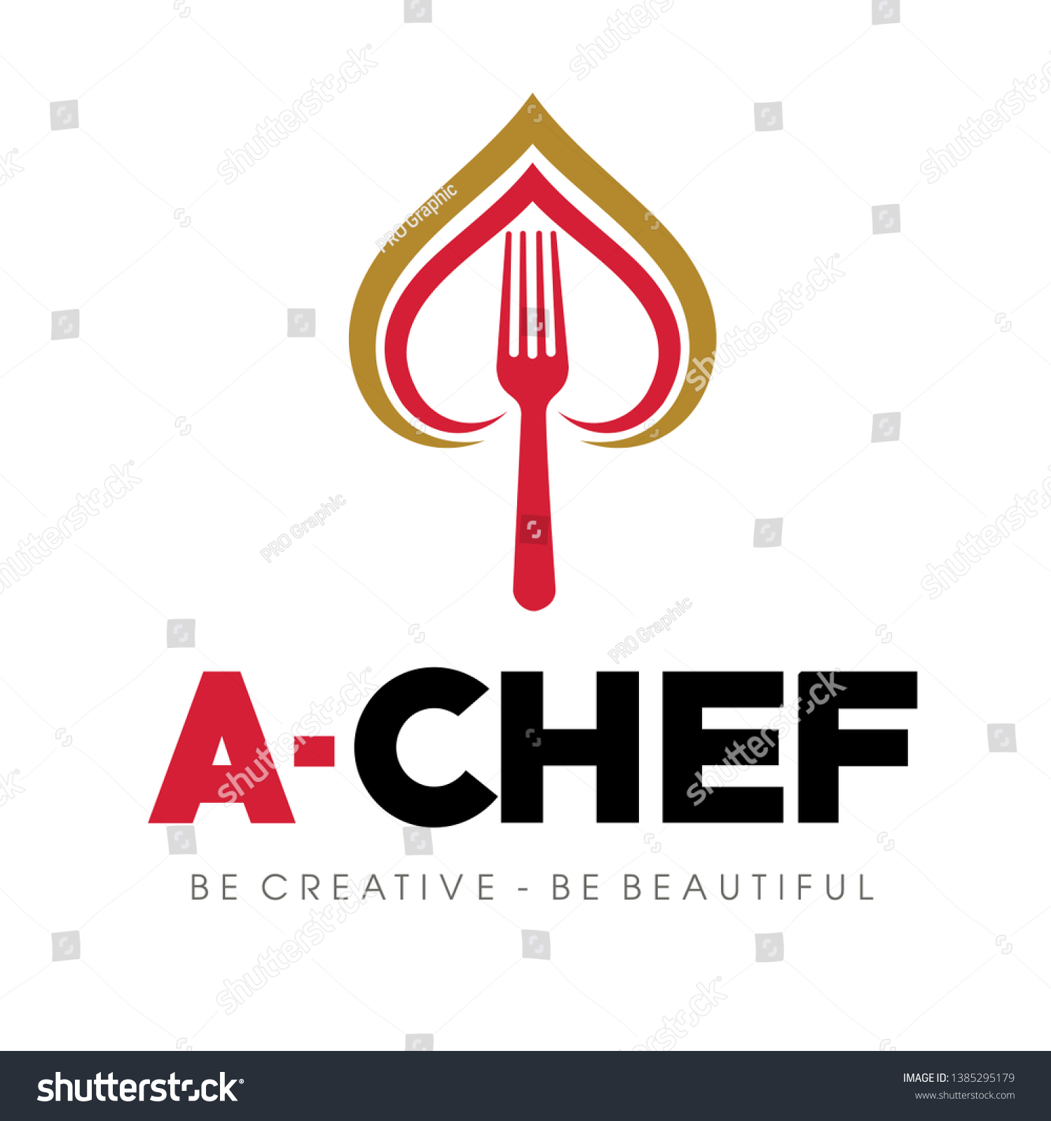 Fork Snd Ace Restaurant Logo Vector Stock Vector (Royalty Free) 1385295179