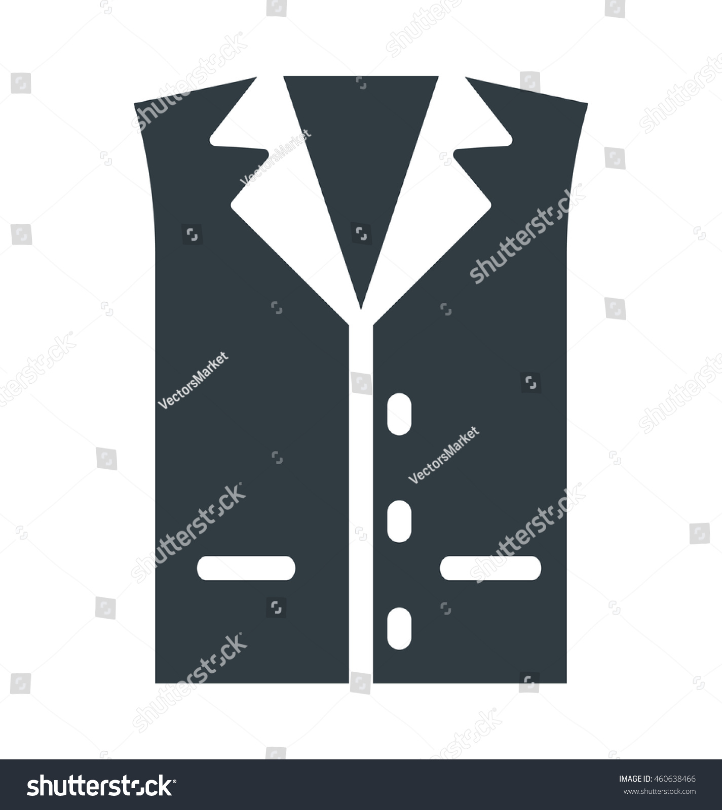 Formal Dress Vector Icon Stock Vector (Royalty Free) 460638466