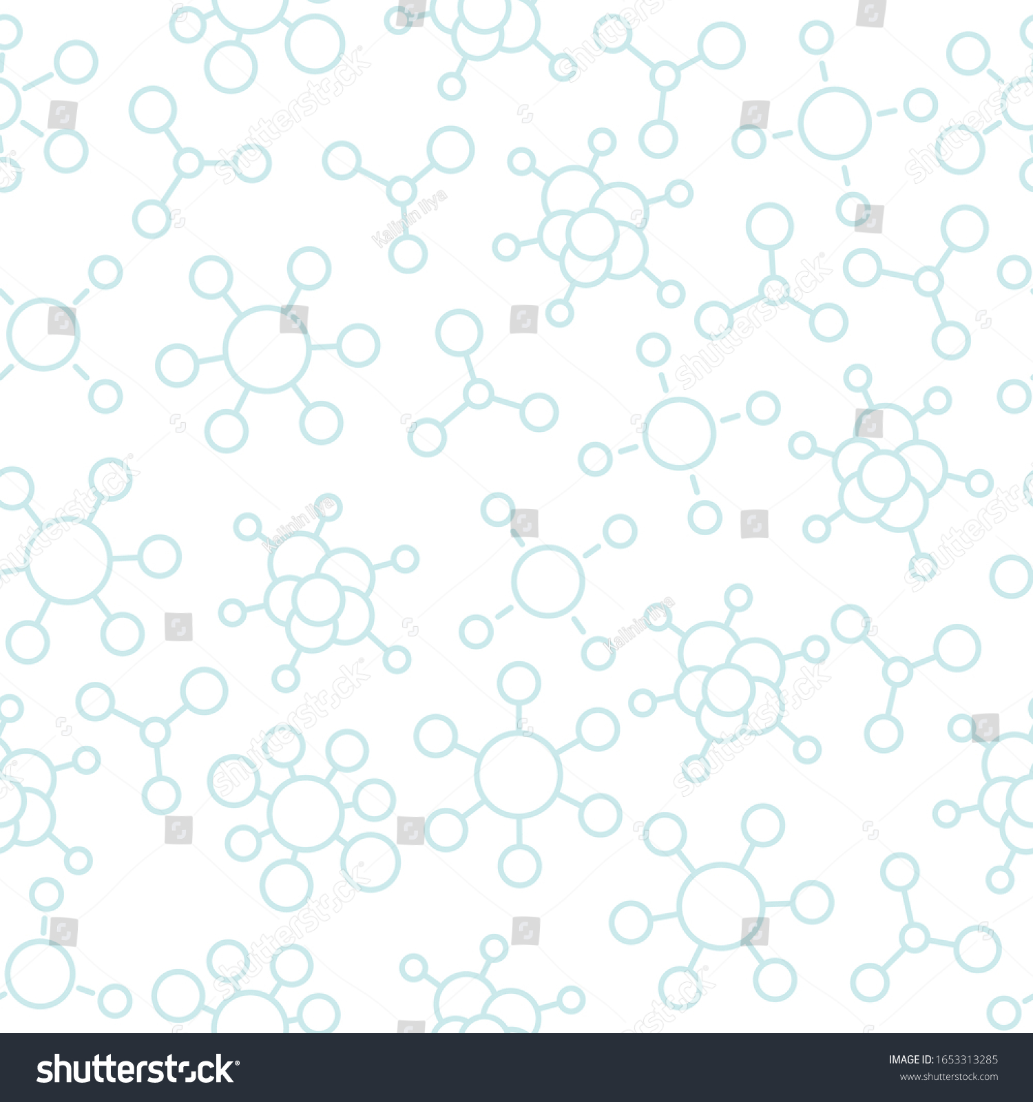 Formula Molecules Seamless Pattern Background Chemical Stock Vector ...
