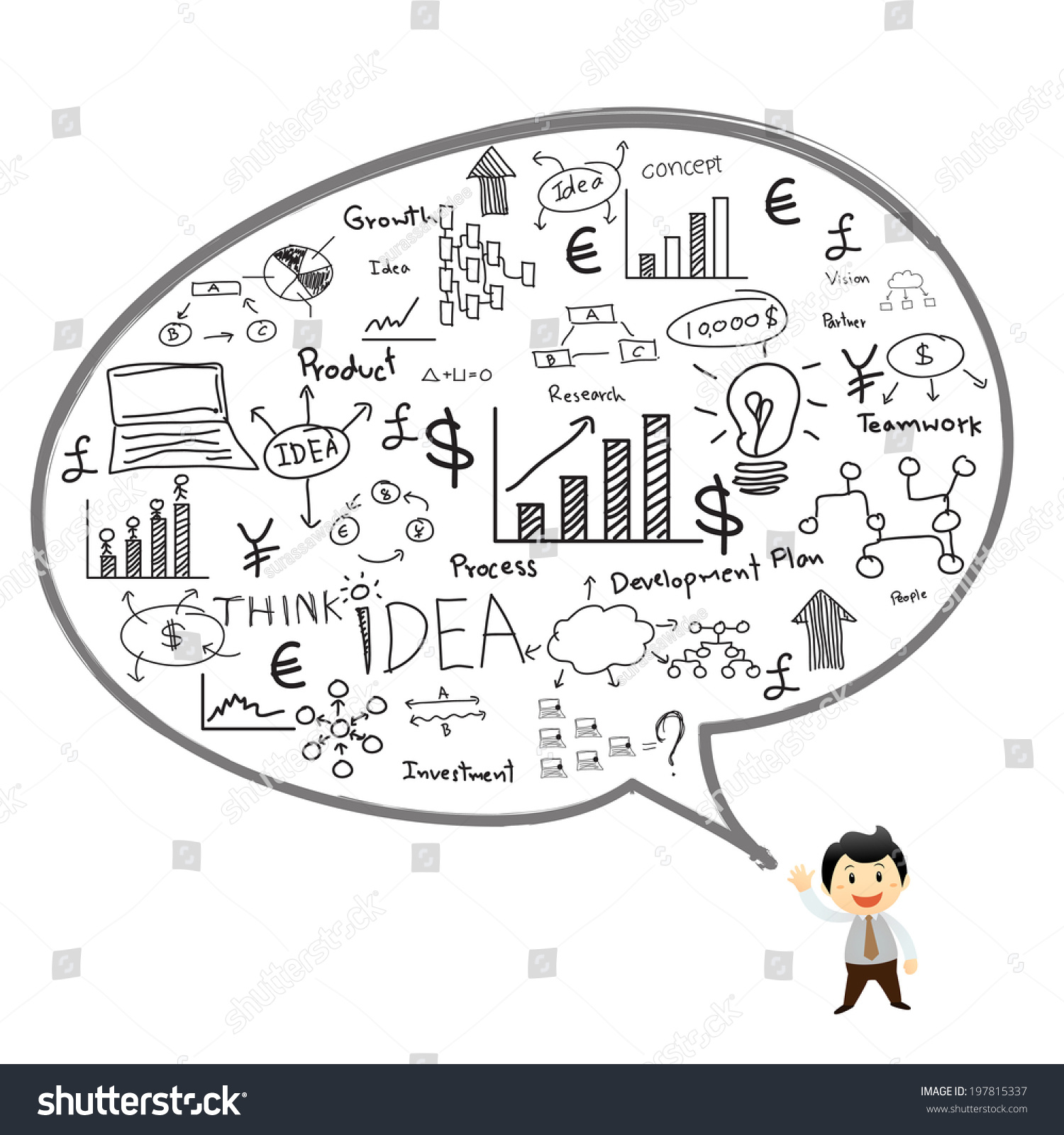 Formulas Idea Vector Background Stock Vector (Royalty Free) 197815337