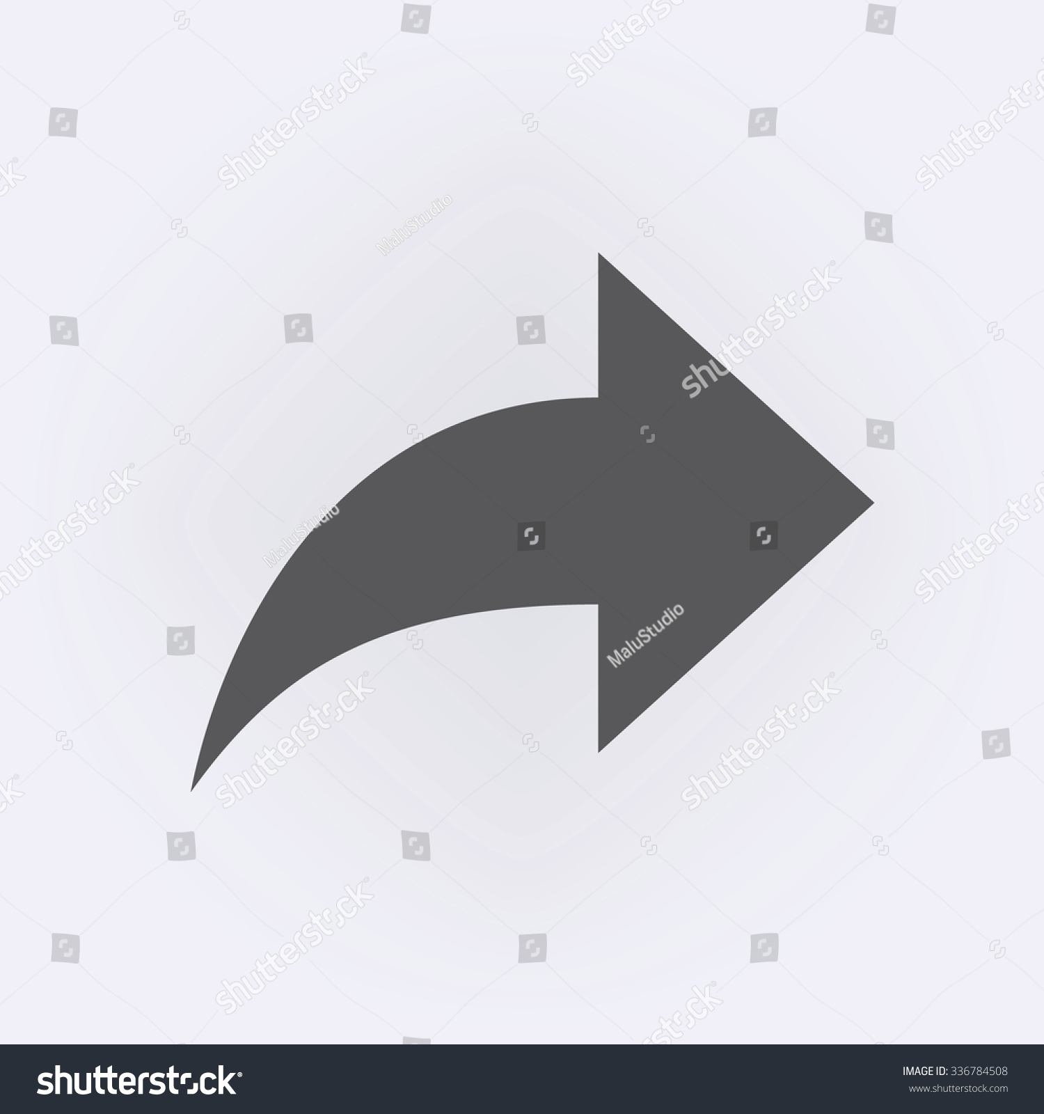 Forward Icon Arrow Icon Vector Illustration Stock Vector (Royalty Free ...
