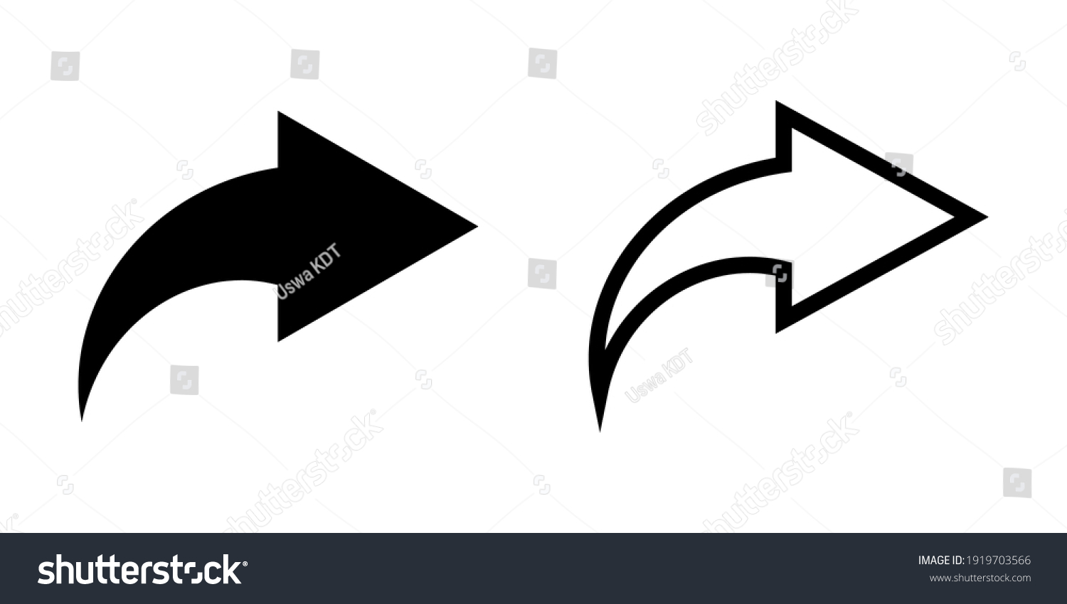 Forward Icon Arrow Simple Icon Vector Stock Vector (Royalty Free ...