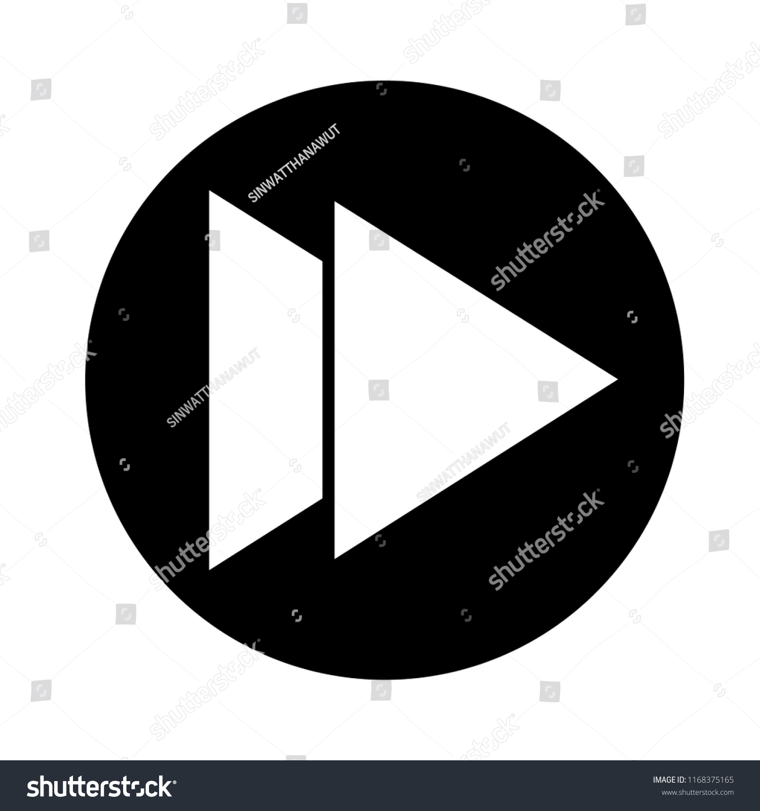 Forward Icon Symbols Vector Illustrator Stock Vector (Royalty Free ...
