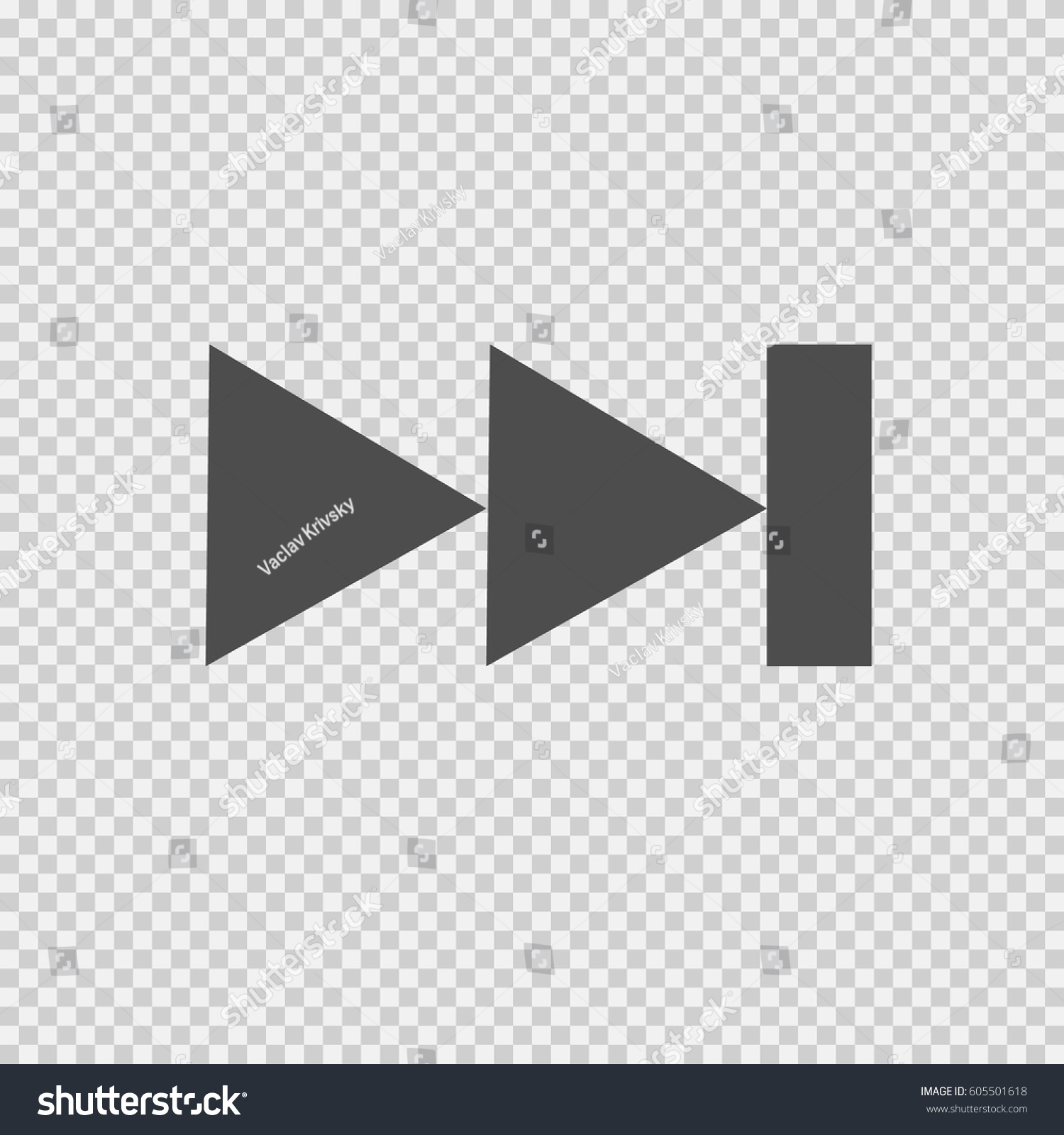 Forward Rewind Vector Icon Fast Vector Stock Vector (Royalty Free ...