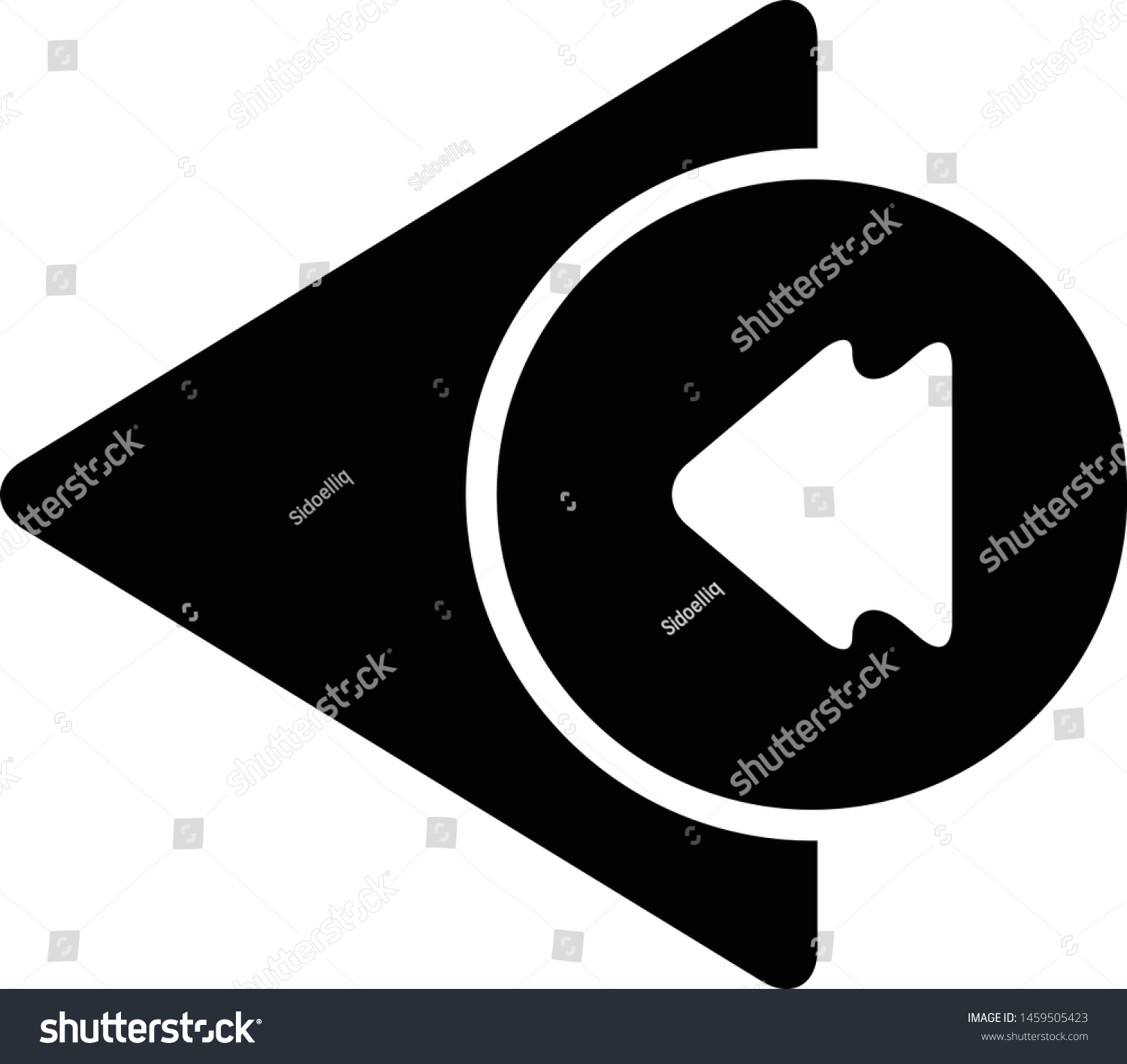 Forward Vector Symbol Playback Stock Vector (Royalty Free) 1459505423 ...