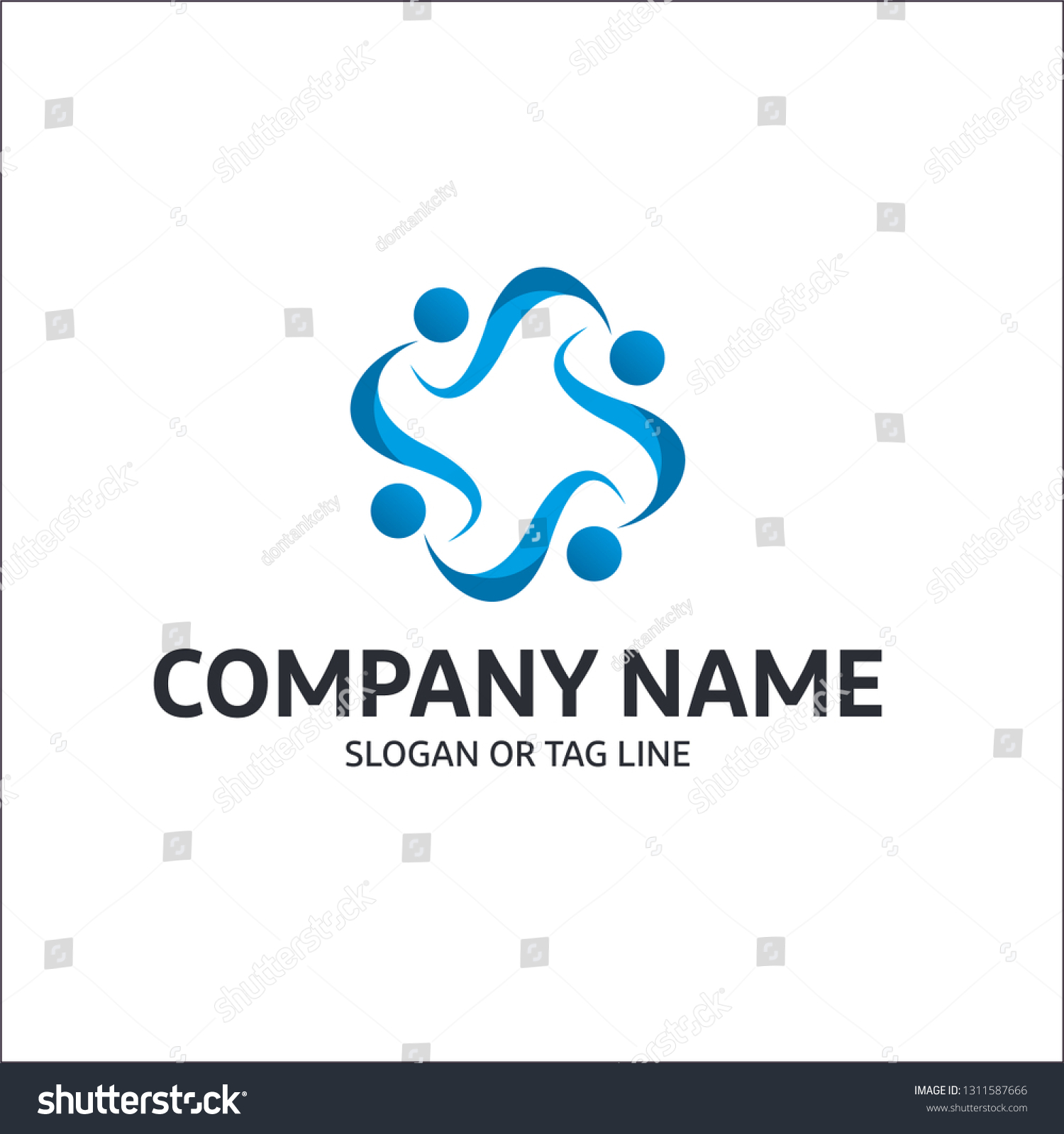 Foundation Logo Design Stock Vector (Royalty Free) 1311587666