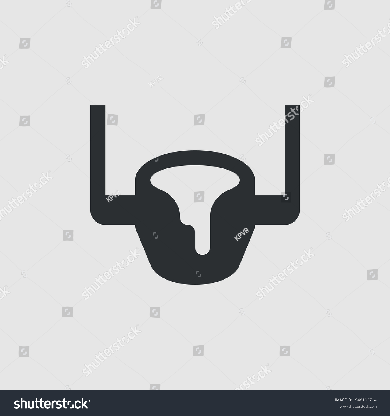 Foundry Metal Industry Simple Vector Icon Stock Vector (Royalty Free ...