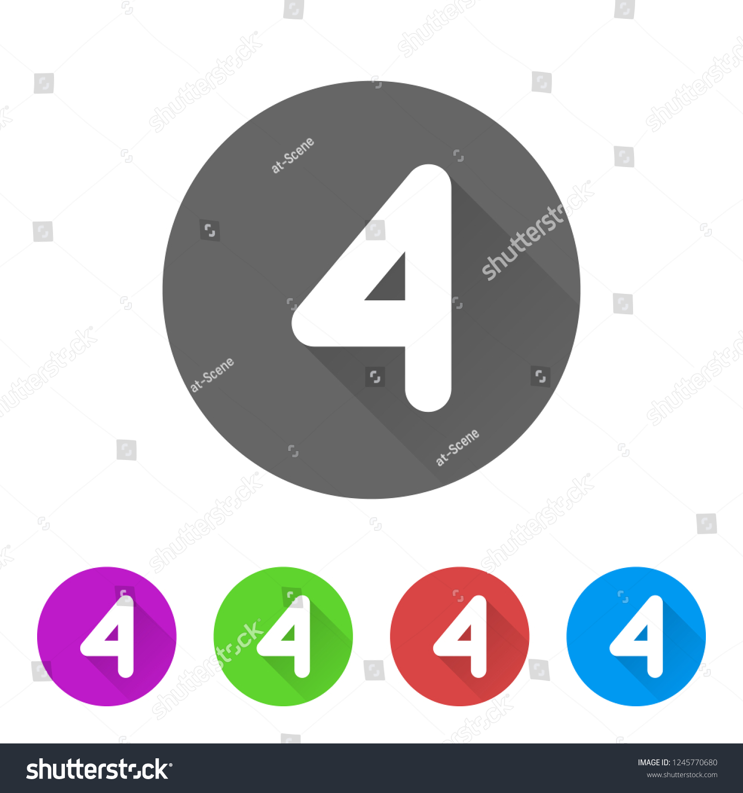 Four App Icon Stock Vector (Royalty Free) 1245770680 | Shutterstock