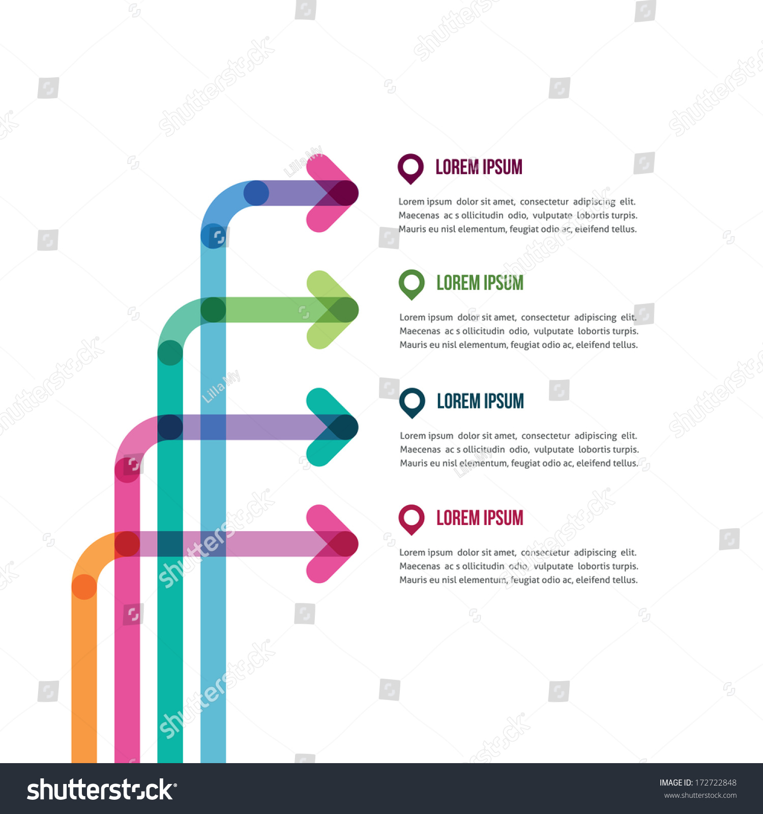 Four Being Crossed Arrows Stock Vector (Royalty Free) 172722848