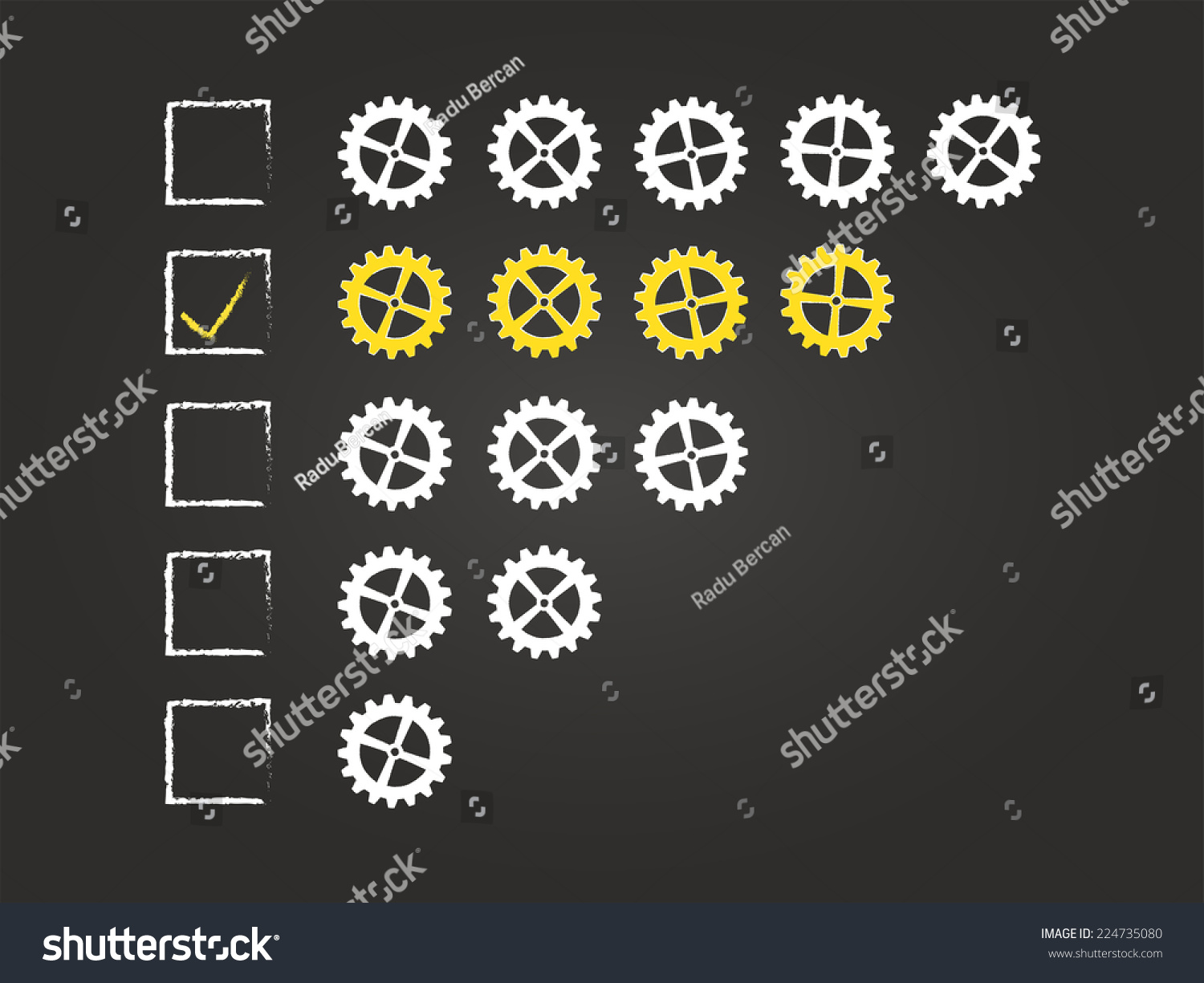 Four Cogs Quality Feedback Form On Stock Vector (Royalty Free ...
