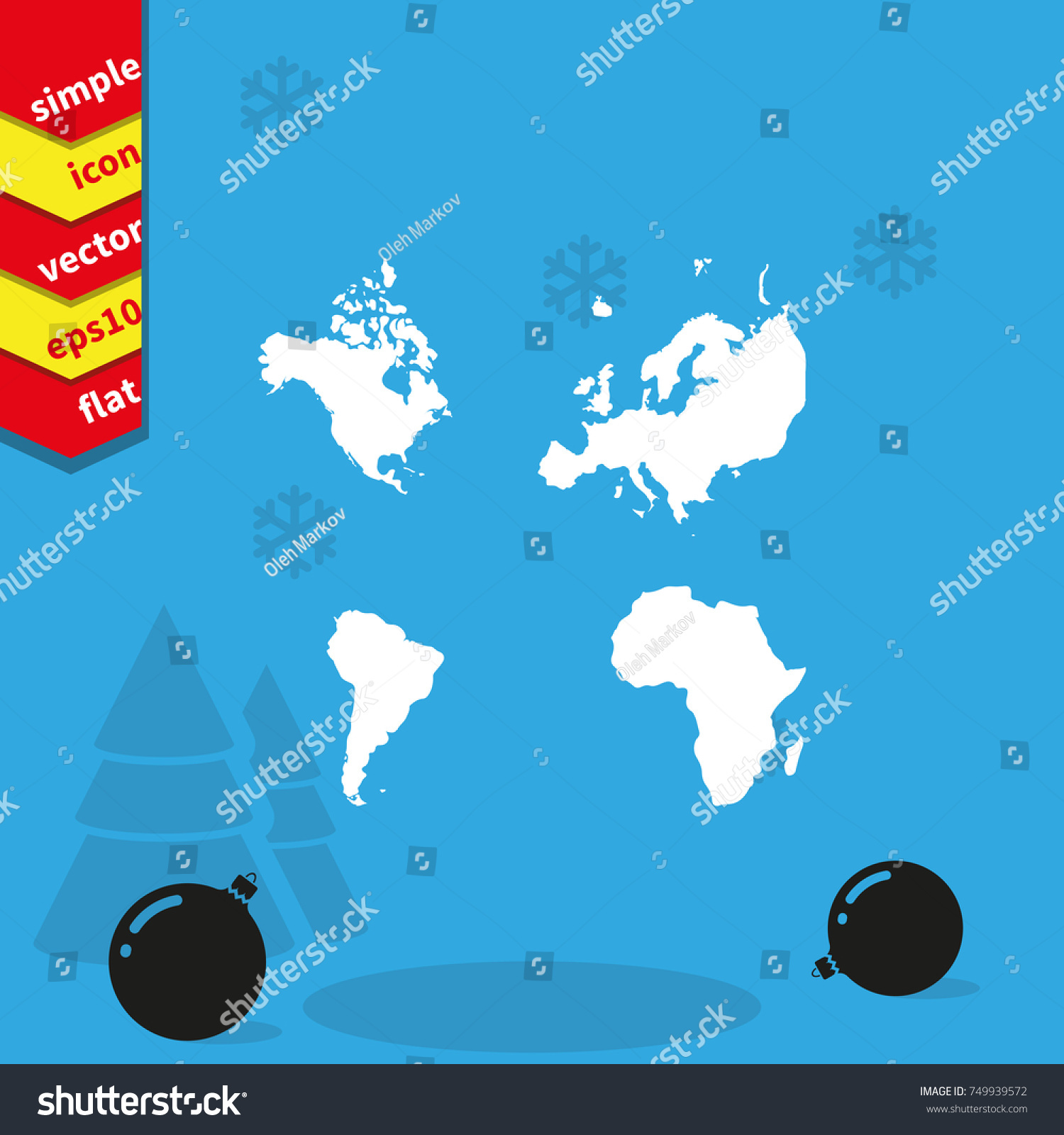 Four Continents Icon: vector de stock (libre de regalías) 749939572 ...