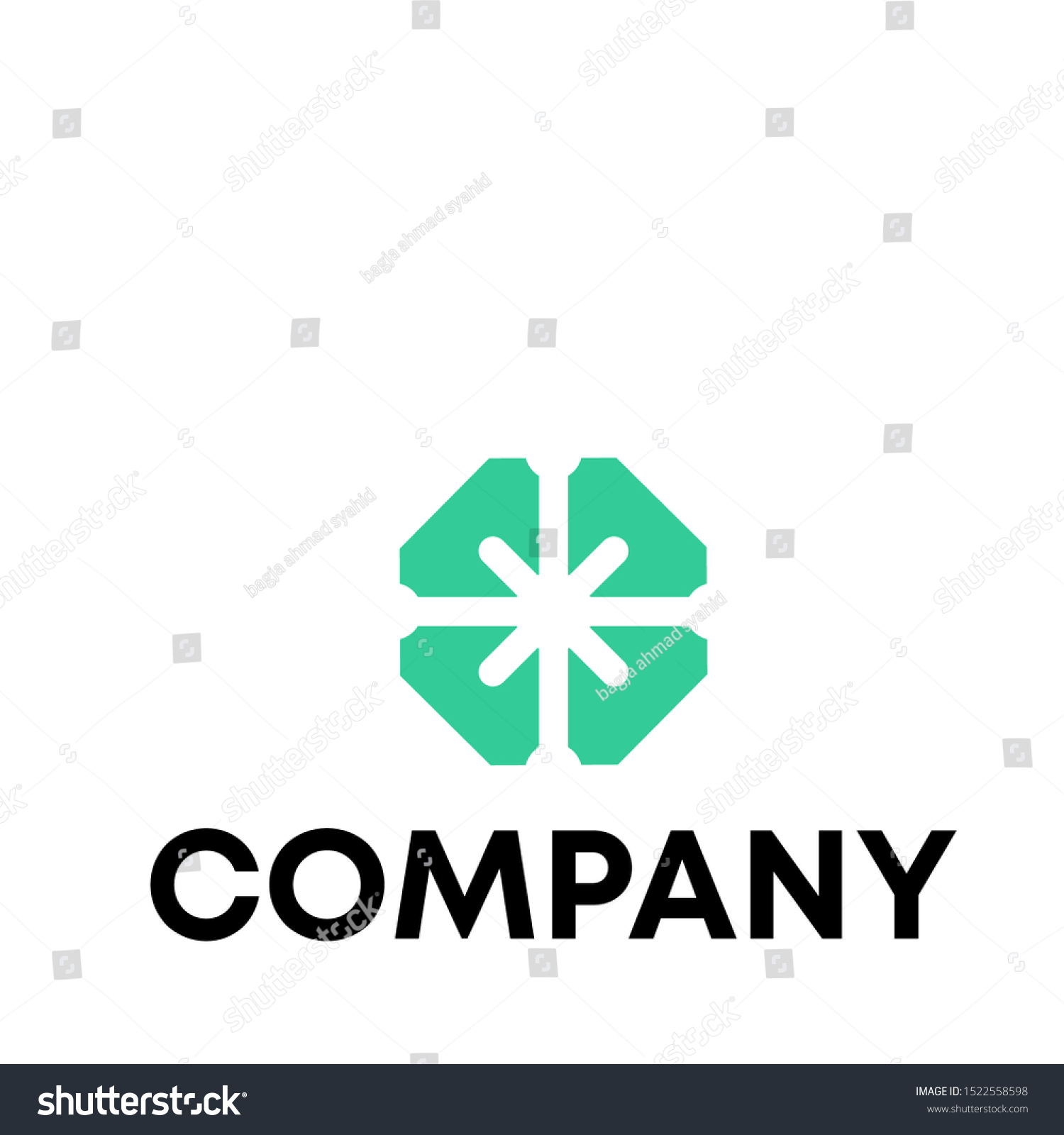 Four Diamond Gift Logo Design Vector Stock Vector (Royalty Free) 1522558598