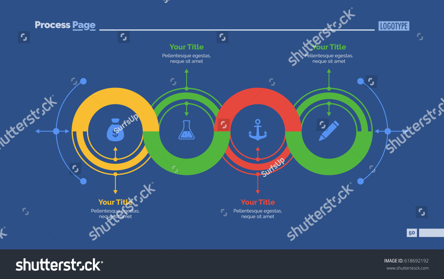 Four Elements Cycle Slide Template Stock Vector (Royalty Free ...