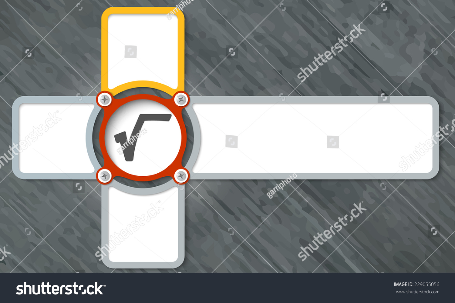 Four Frames Any Text Radix Symbol Stock Vector (Royalty Free) 229055056 ...