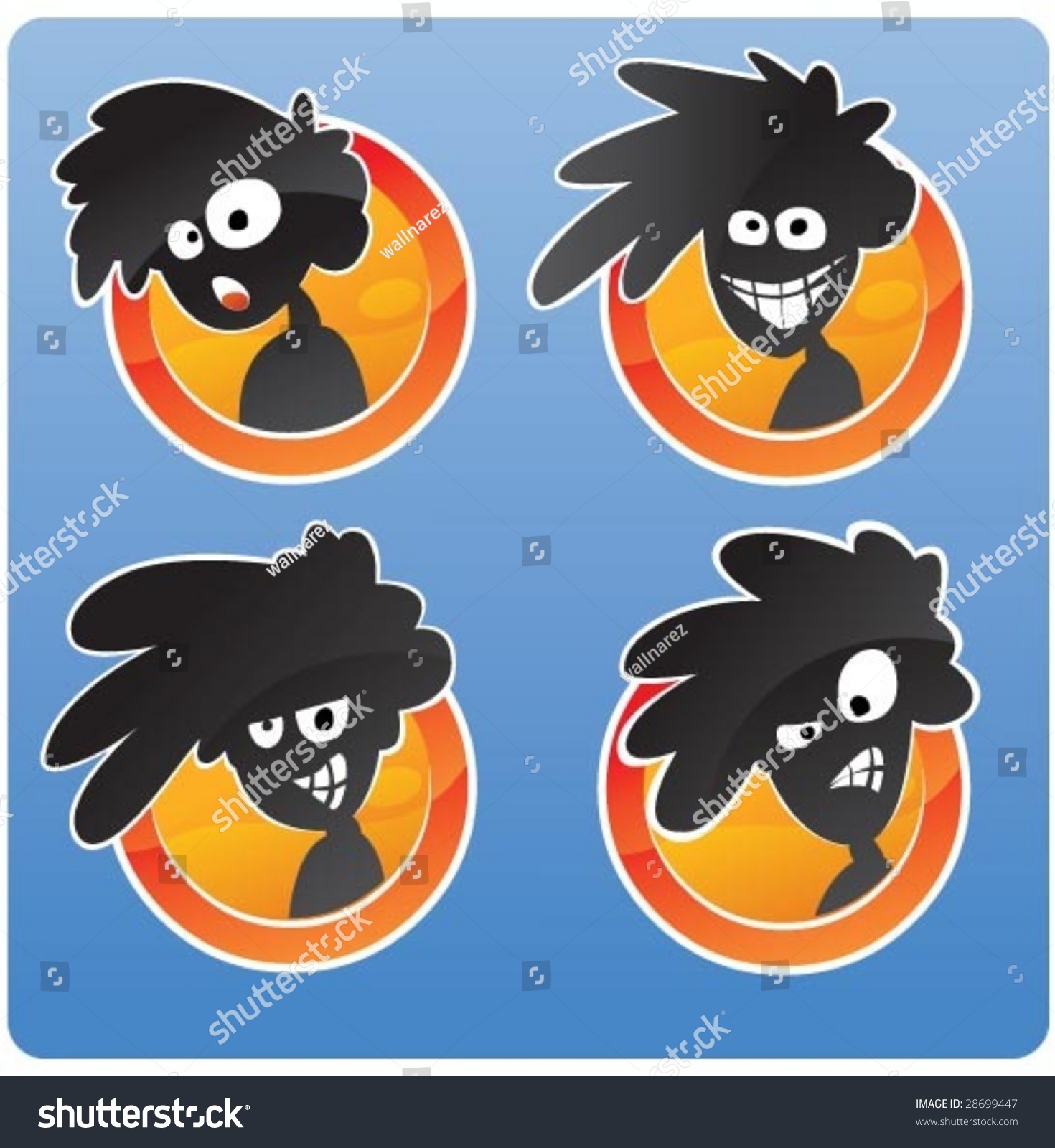 Four Funny Symbols 库存矢量图（免版税）28699447 | Shutterstock