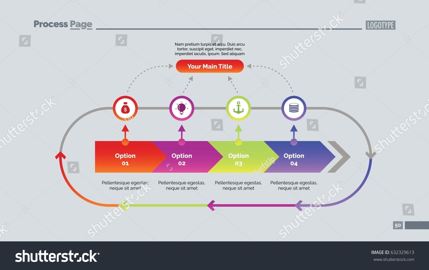 Four Options Cycle Slide Template Stock Vector (Royalty Free) 632329613 ... Four Options Cycle Slide Template Stock Vector (Royalty Free) 632329613 ...