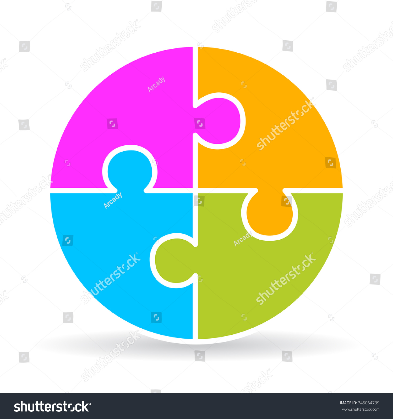 Four Part Puzzle Diagram Vector Illustration: เวกเตอร์สต็อก (ปลอดค่า ... Four Part Puzzle Diagram Vector Illustration: เวกเตอร์สต็อก (ปลอดค่า ...