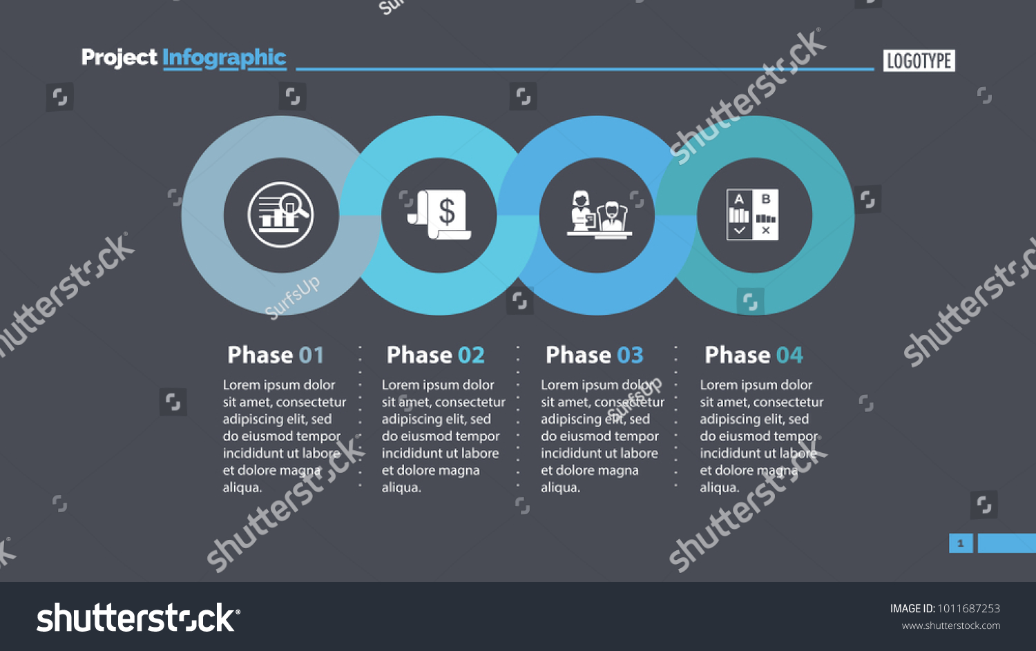 Four Phases Process Slide Template Stock Vector (Royalty Free ... Four Phases Process Slide Template Stock Vector (Royalty Free ...