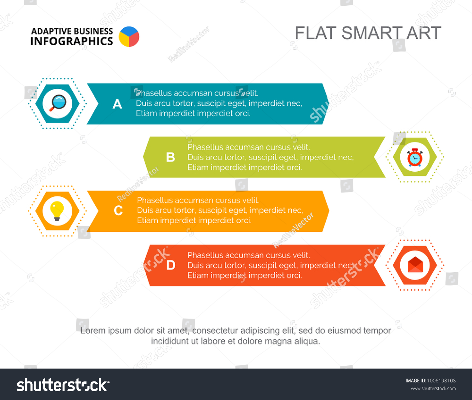 Four Points Plan Slide Template Stock Vector (Royalty Free) 1006198108 ...