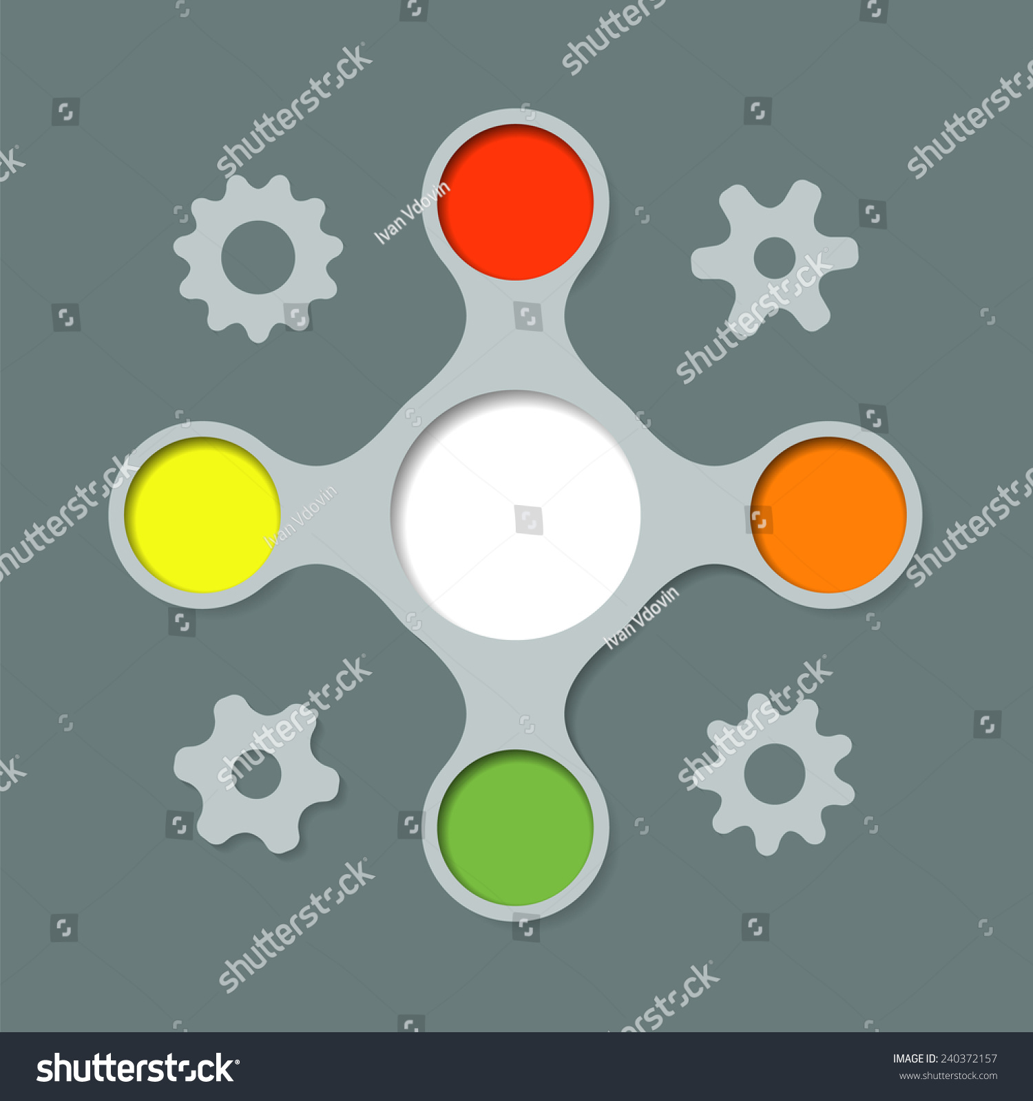 Foursided Infographic Design Stock Vector (Royalty Free) 240372157 ...