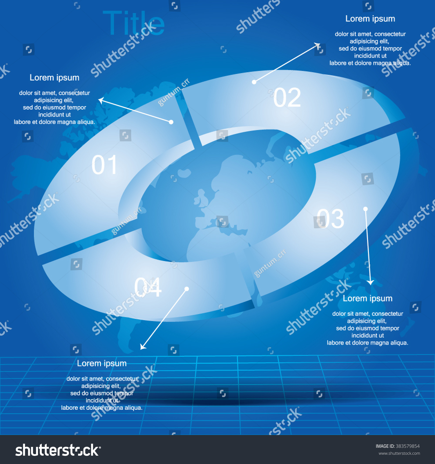 Four Step Technology Cycle Arrows Diagram Stock Vector (Royalty Free ...