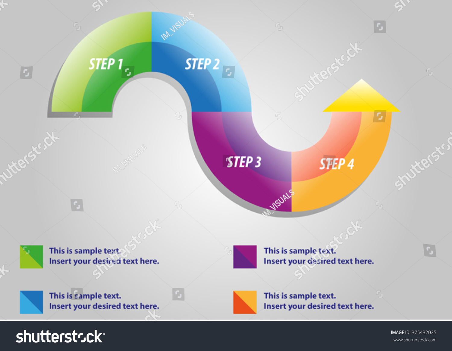 Four Steps Arrow Diagram Strategy: เวกเตอร์สต็อก (ปลอดค่าลิขสิทธิ์ ...