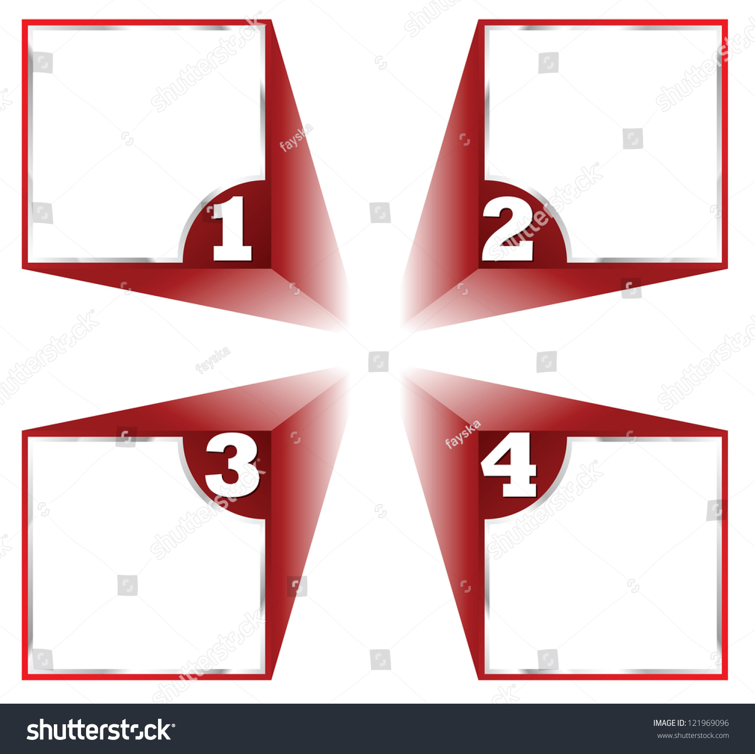 Four Steps Diagram Vector Illustration Stock Vector (Royalty Free ...