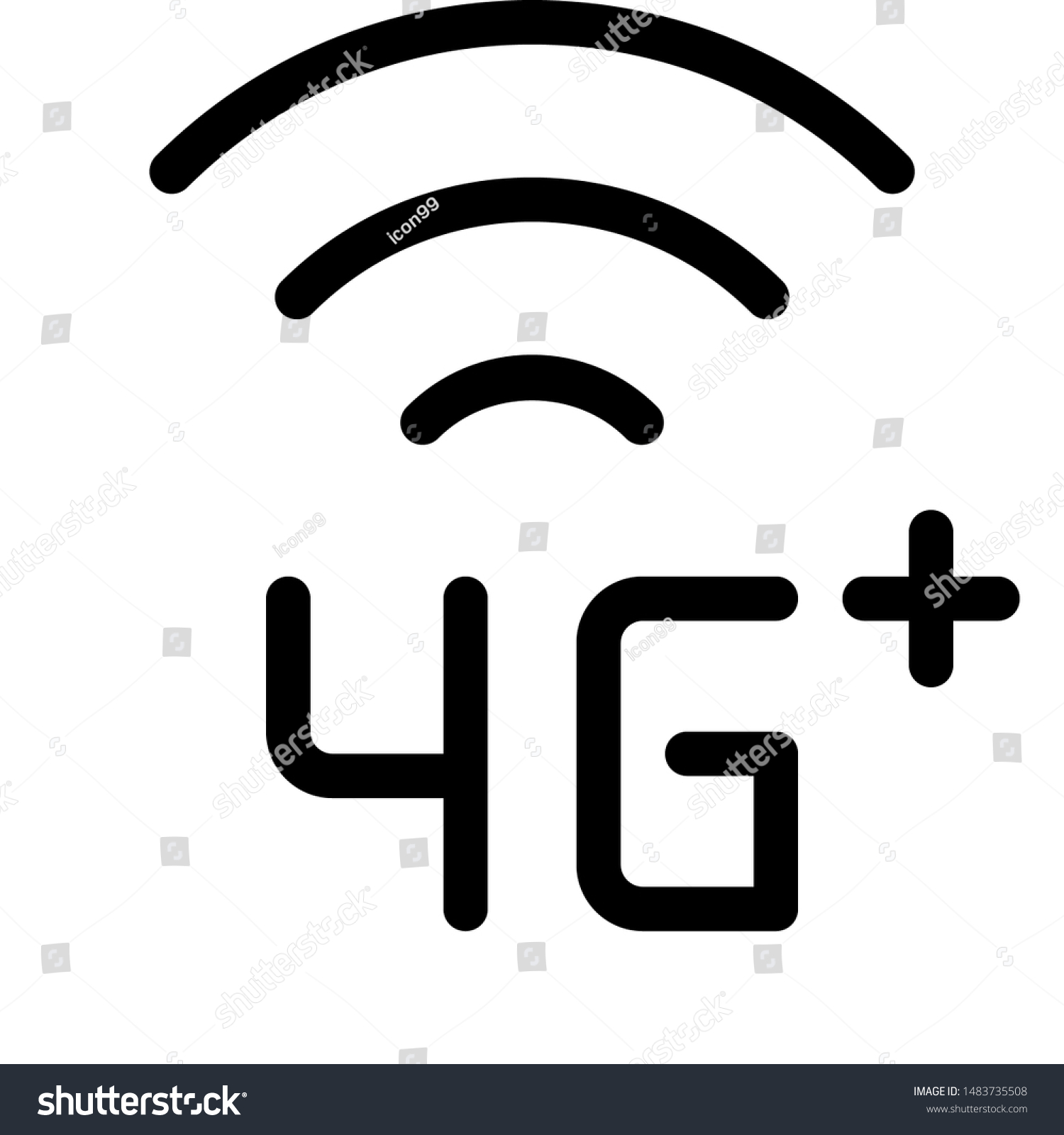 Fourth Generation Cellular Plus Internet Connectivity: vector de stock ...