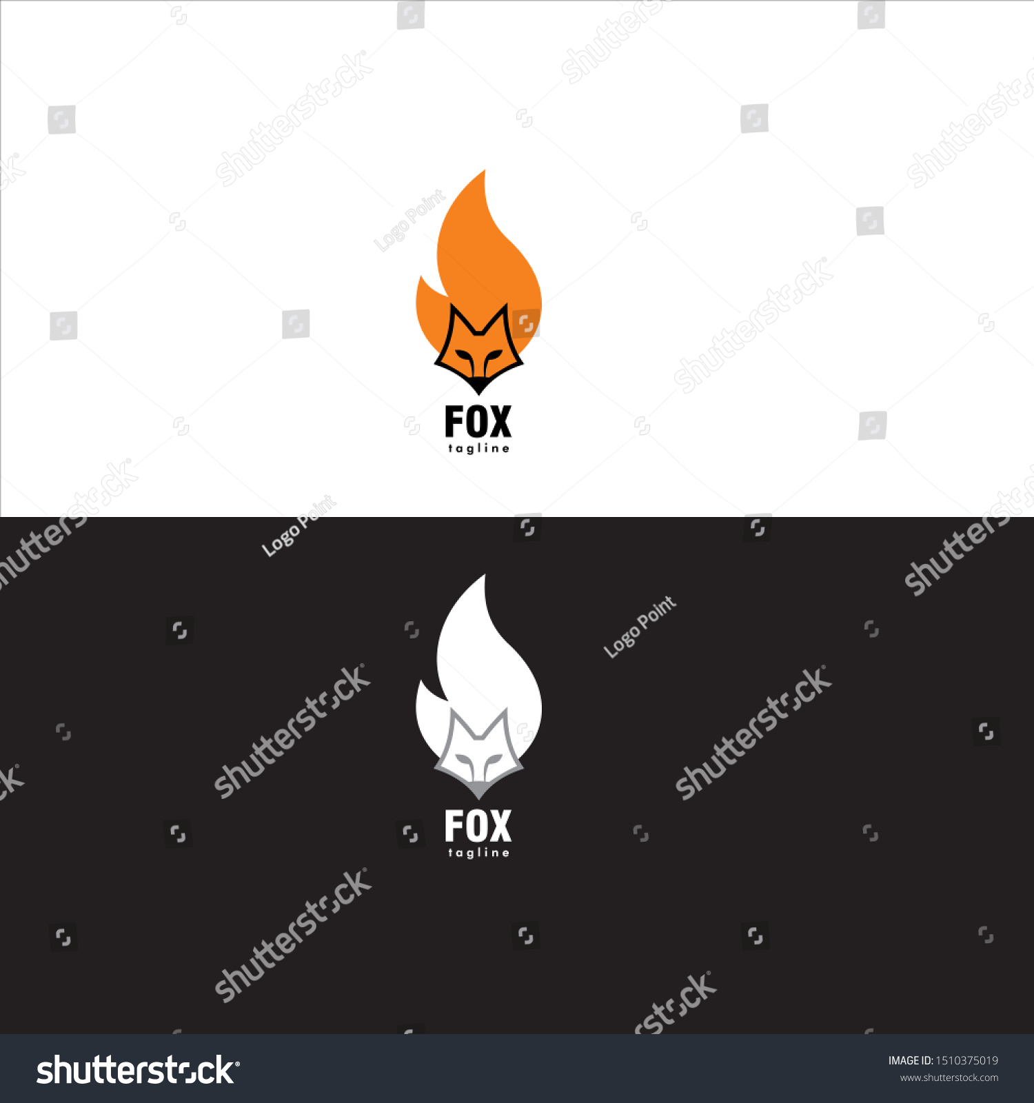 Fox Animal Logo Vector Stock Vector (Royalty Free) 1510375019