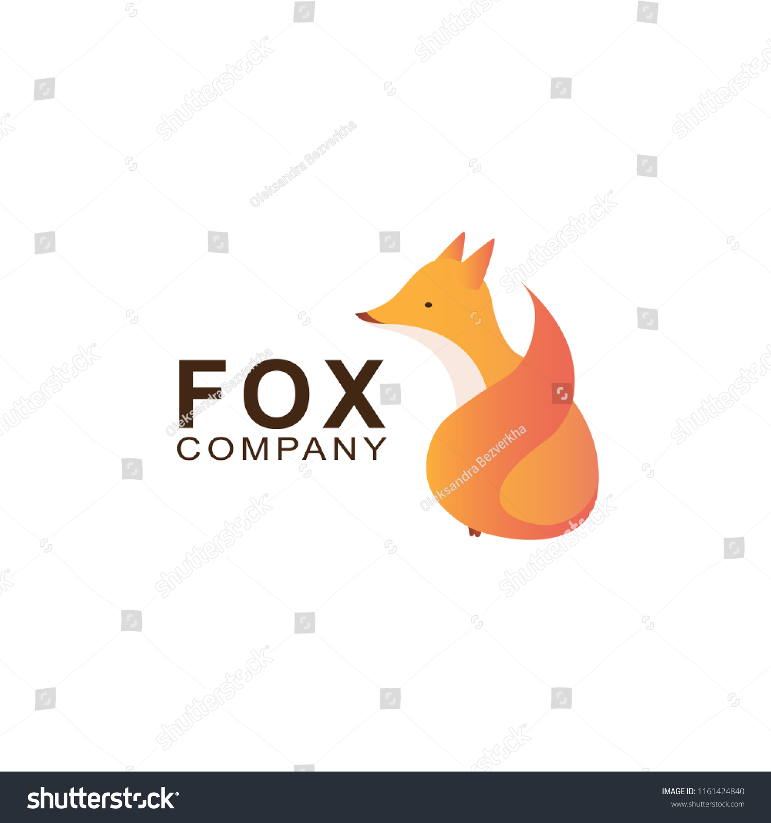 Fox Company Logo Design Vector Stock Vector (Royalty Free) 1161424840 ...