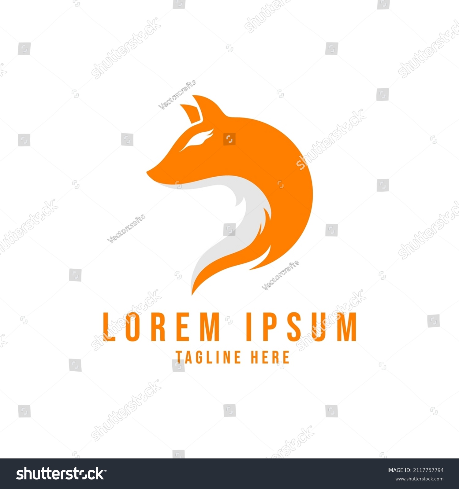 Fox Logo Design Template Vector Isolated Stock Vector (Royalty Free ...