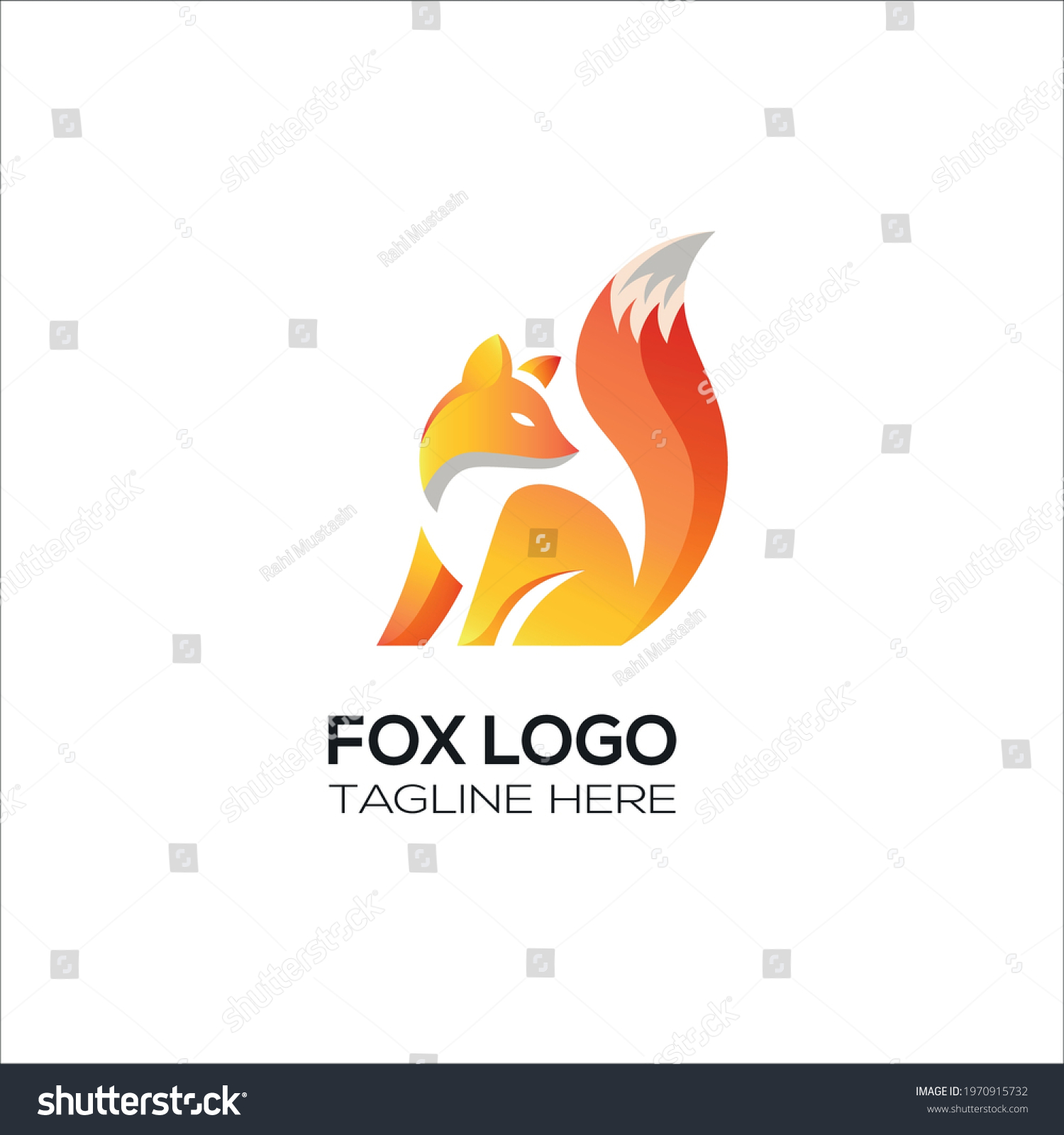 Fox Logo Foxy Logo Design Template Stock Vector (Royalty Free) 1970915732