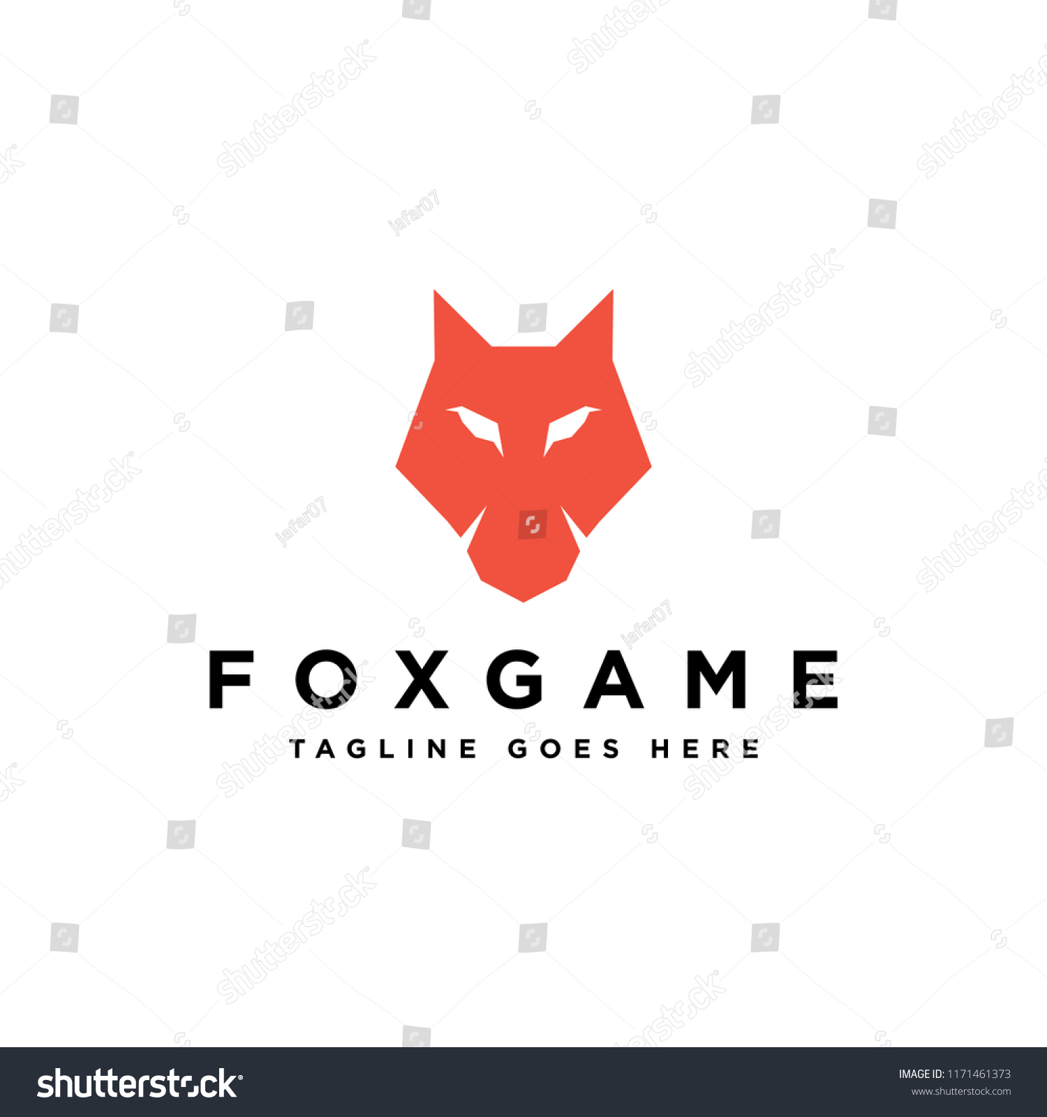 Fox Simple Game Logo Icon Vector Stock Vector (Royalty Free) 1171461373 ...