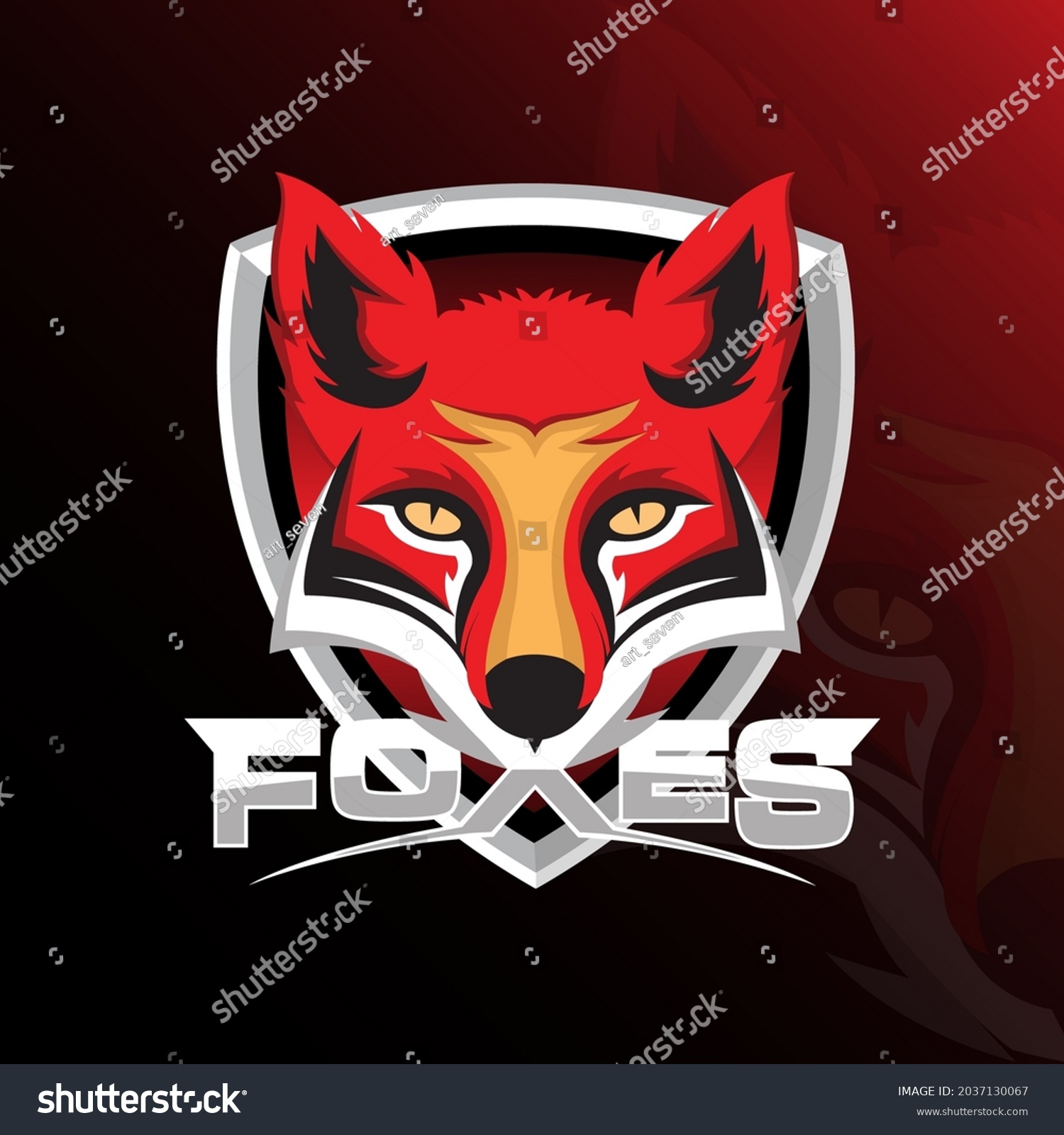 Foxes Logo Esport Vector Illustration: Vector có sẵn (miễn phí bản ...