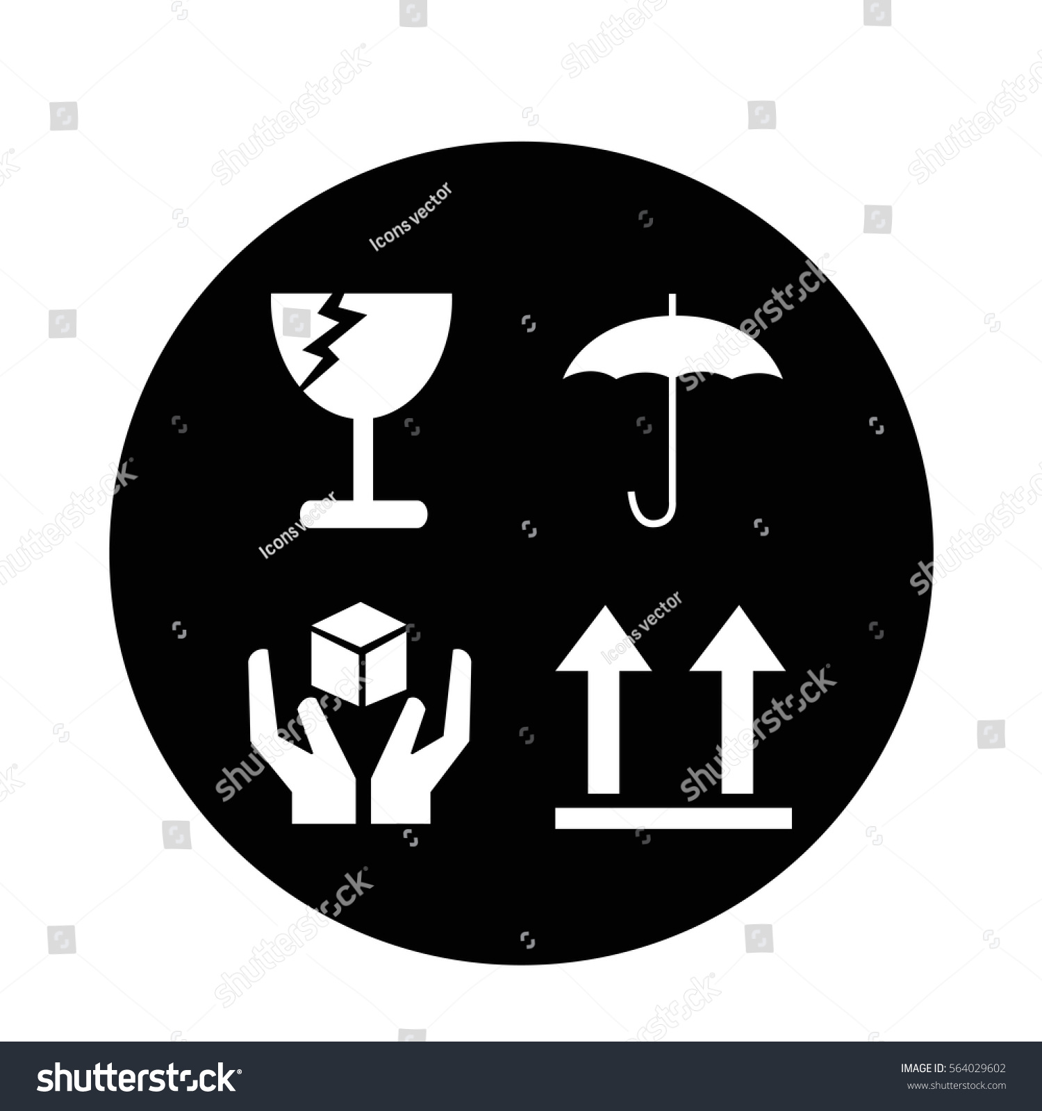 Fragile Icon: เวกเตอร์สต็อก (ปลอดค่าลิขสิทธิ์) 564029602 | Shutterstock