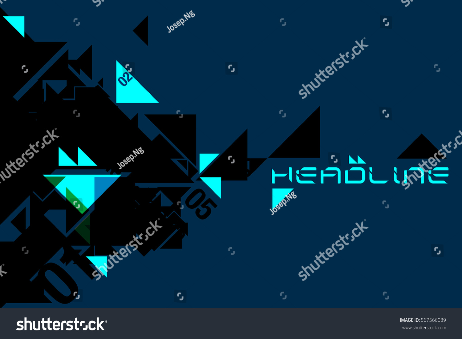 Fragment Triangle Shape Design Template: vector de stock (libre de ...