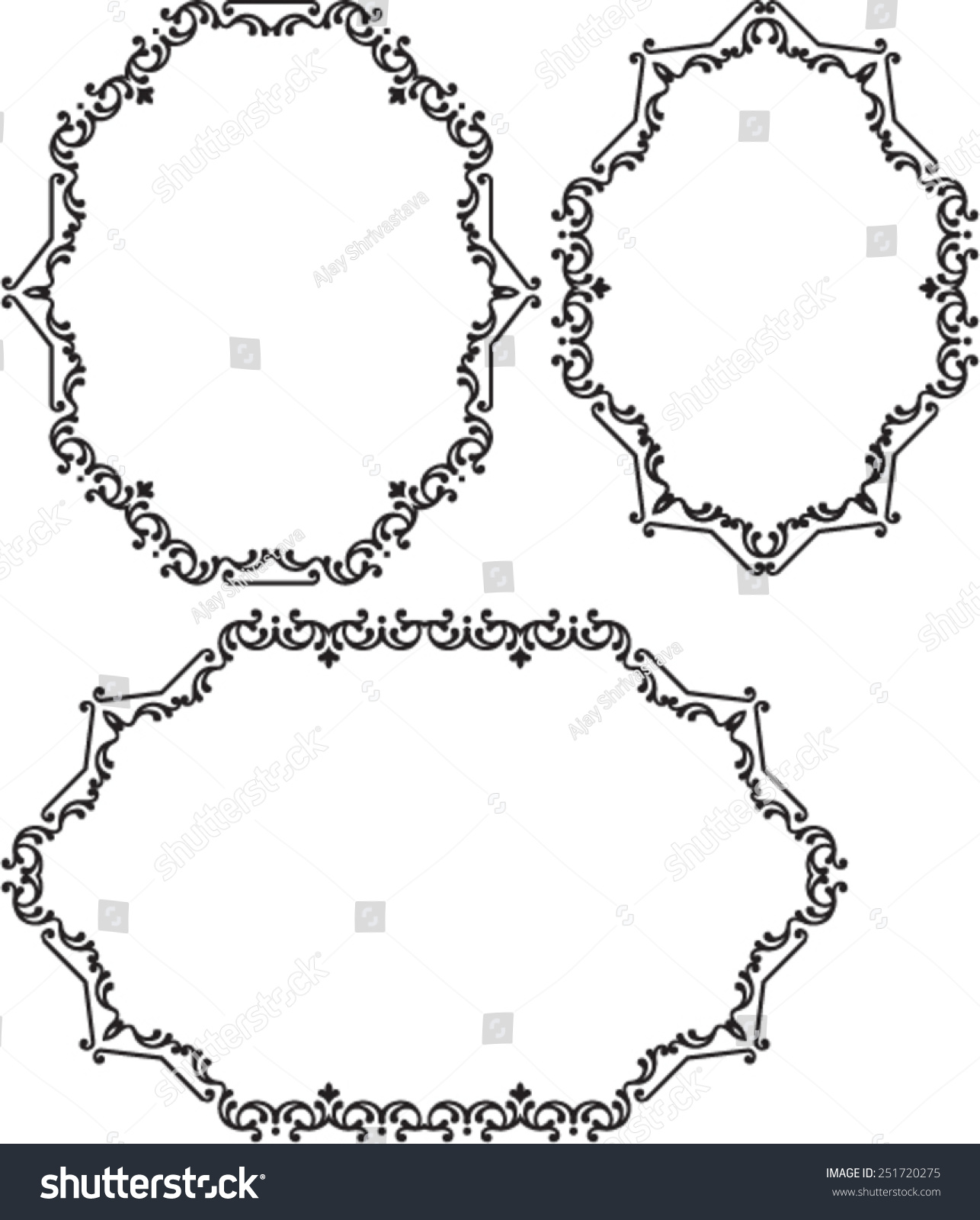Frame Border Design Vector Art Stock Vector (Royalty Free) 251720275